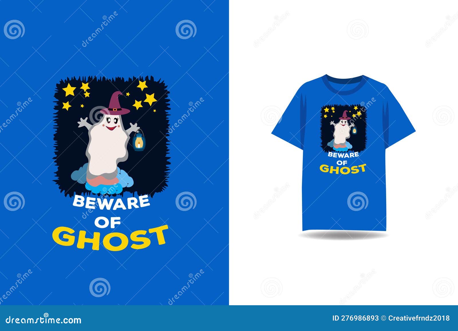 Beware of Ghost T-shirt Design, Vector Art Stock Vector - Illustration ...