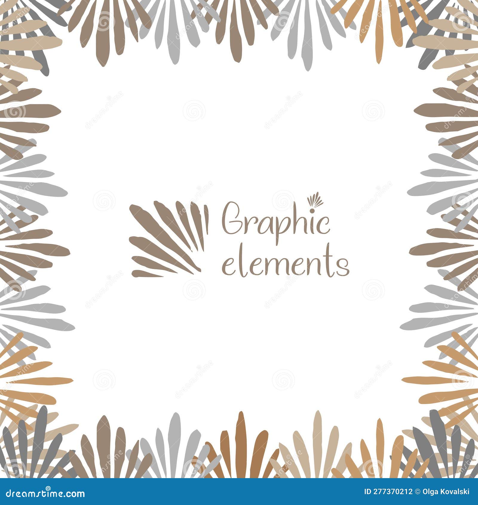 Frame from Graphic Elements. Abstract Frame Stock Illustration ...