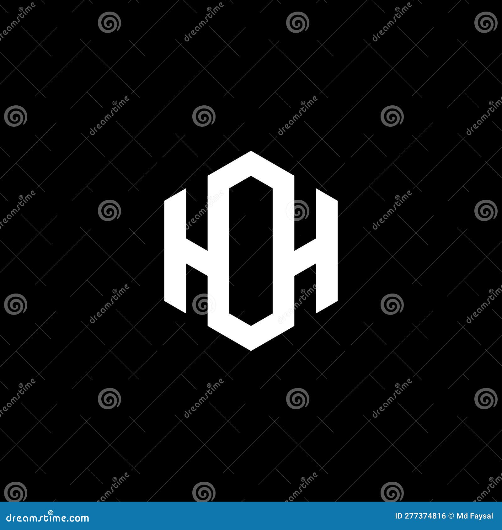 Monogram Logo with Shape Style Design Template Stock Vector ...