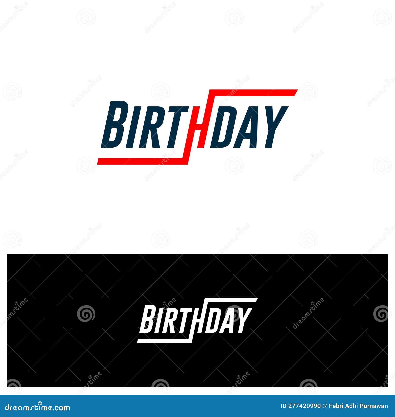 Lettering Birthday, Iconic, Modern, Flat, Icon Stock Vector ...