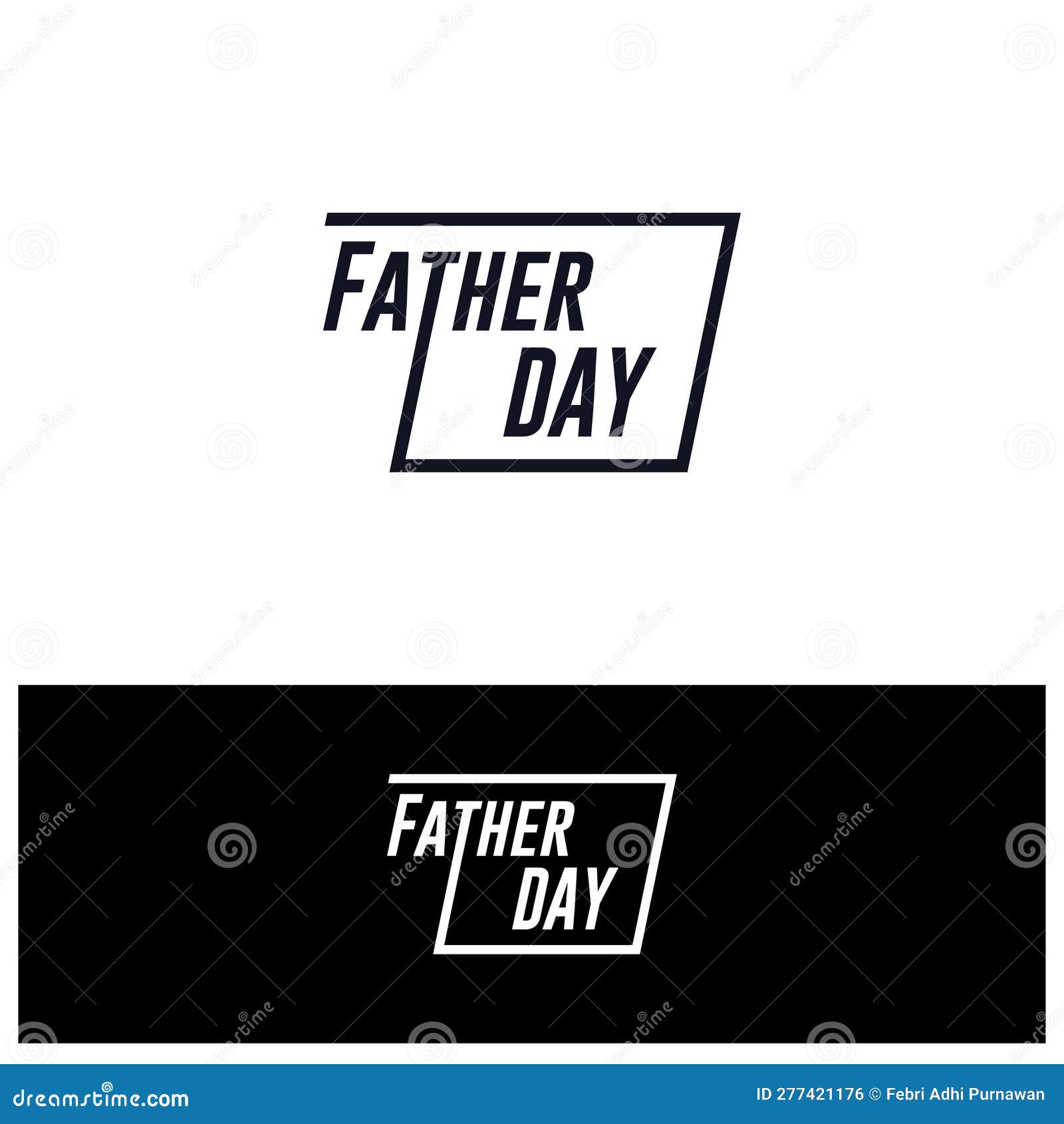Lettering Father Day, Iconic, Modern, Flat, Icon Stock Vector ...