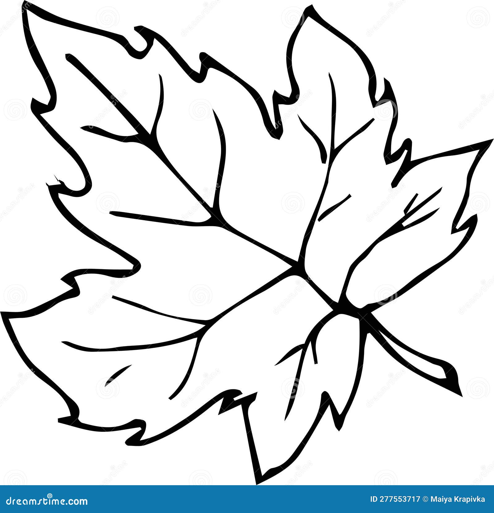 A Maple Leaf Made in a Graph Stock Illustration - Illustration of shape ...