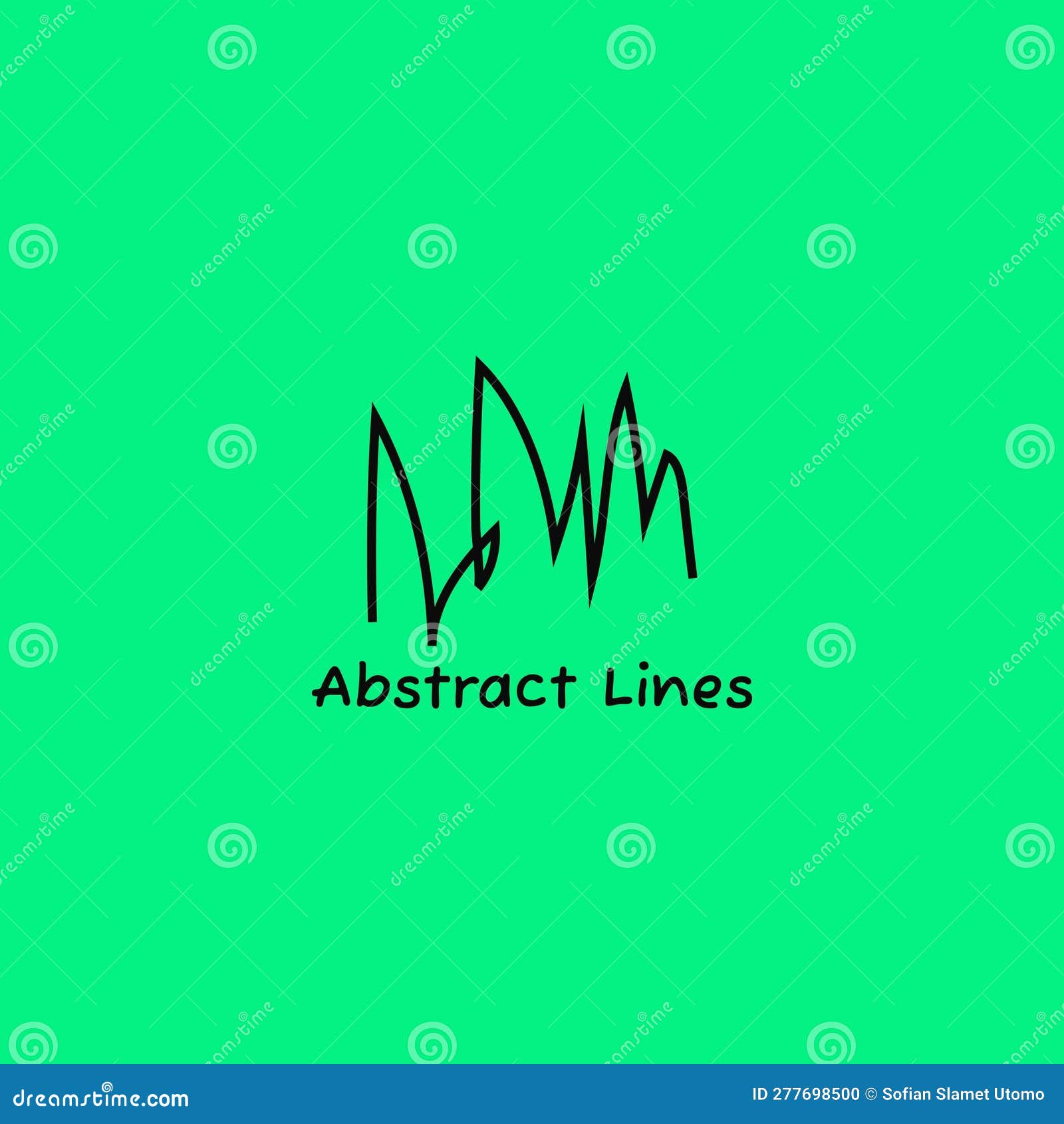 Sharp Abstract Line Logo stock vector. Illustration of intricate ...