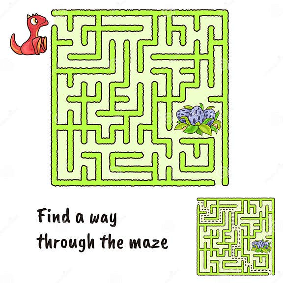 You Need To Help the Little Dinosaur Find a Passage through the Maze ...