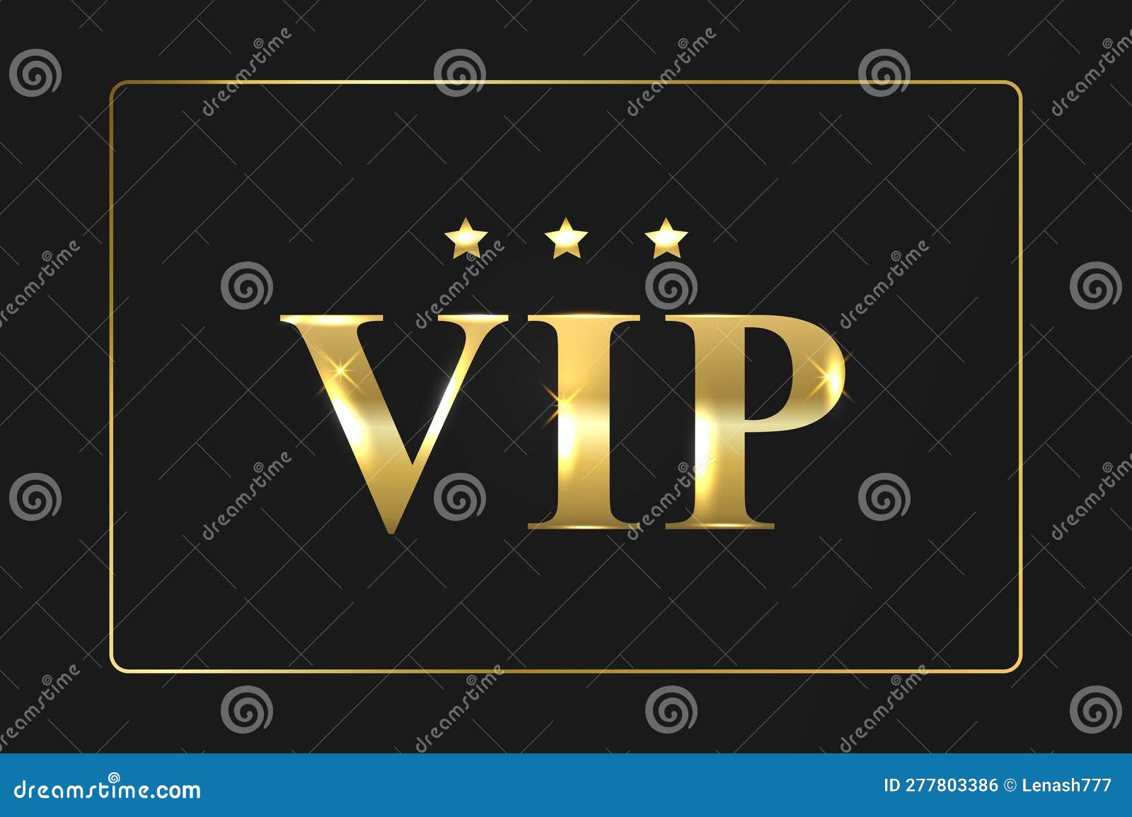 Premium Card.Vip Gold Ticket.VIP.VIP Card. Stock Vector - Illustration ...