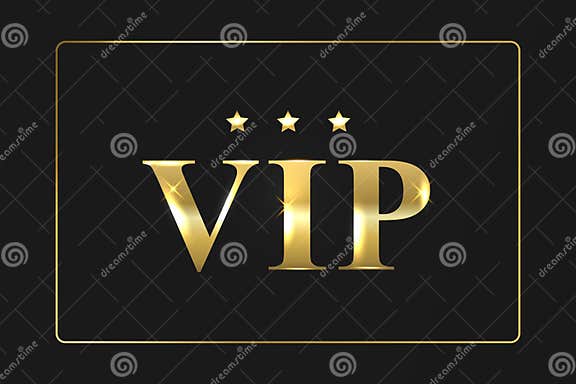 Premium Card.Vip Gold Ticket.VIP.VIP Card. Stock Vector - Illustration ...
