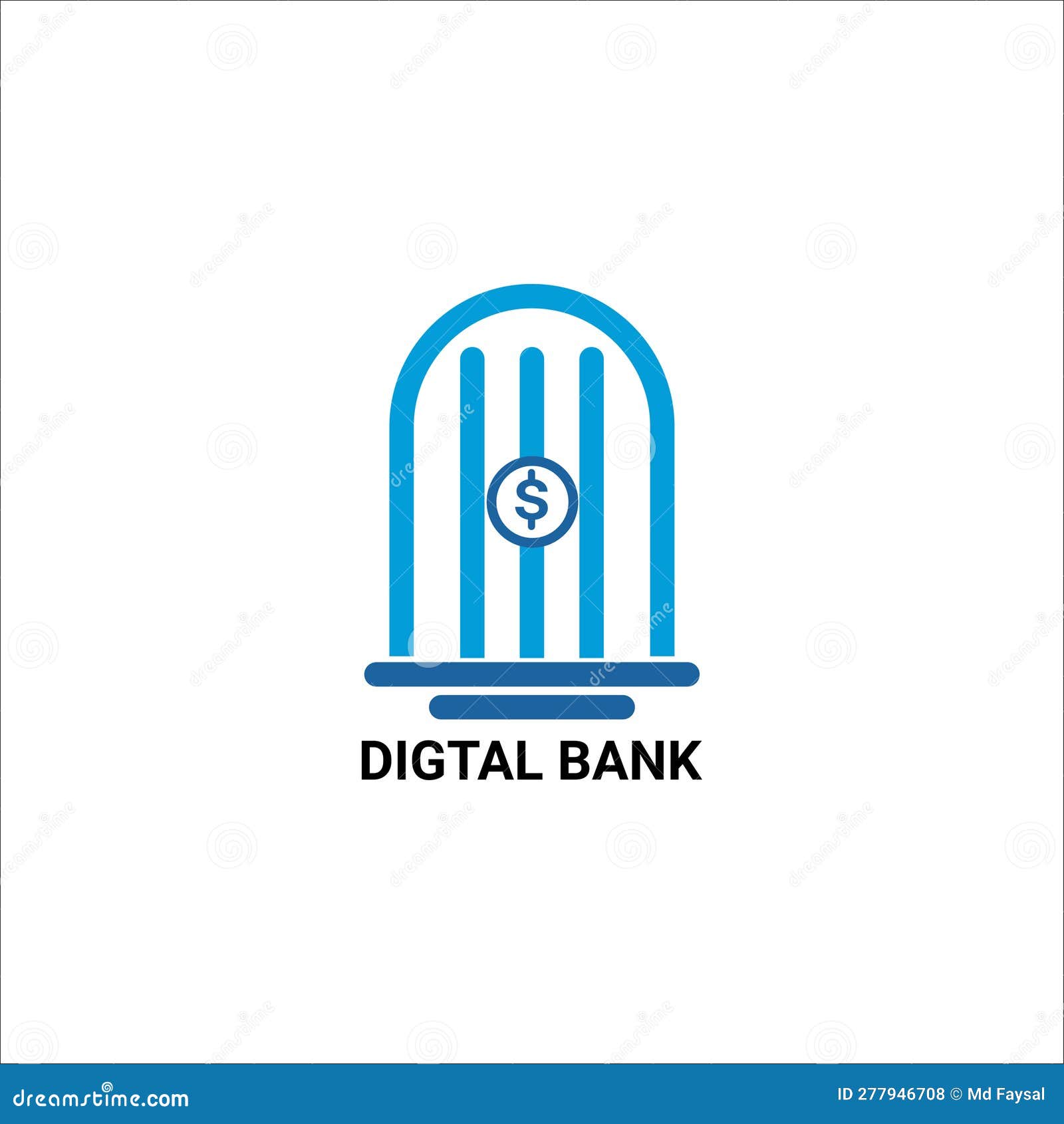 Bank Logo Design Vector Template Stock Vector - Illustration of company ...