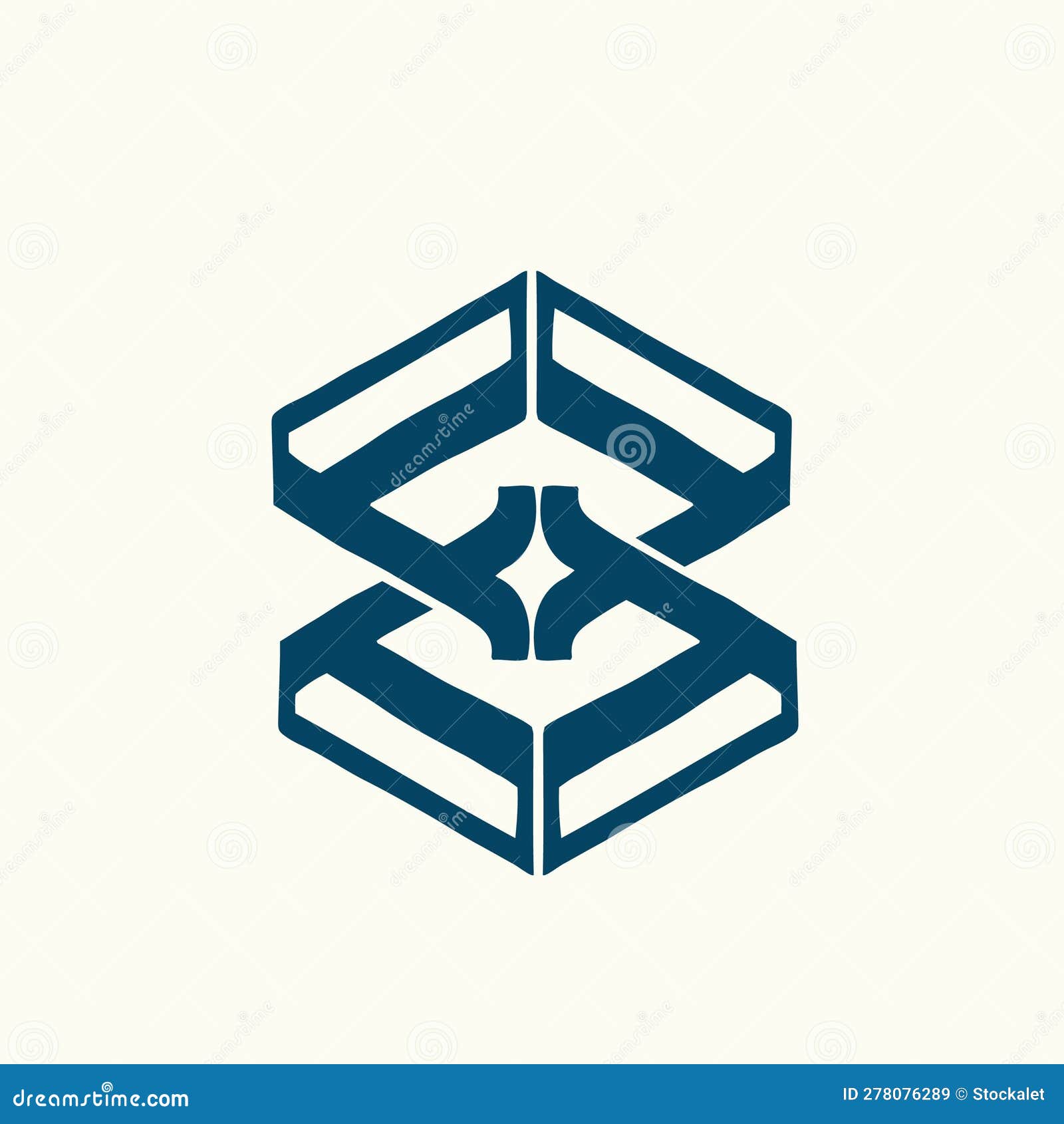 Abstract Geometric Design Logo. Bold Lines Corporate Business Icon ...