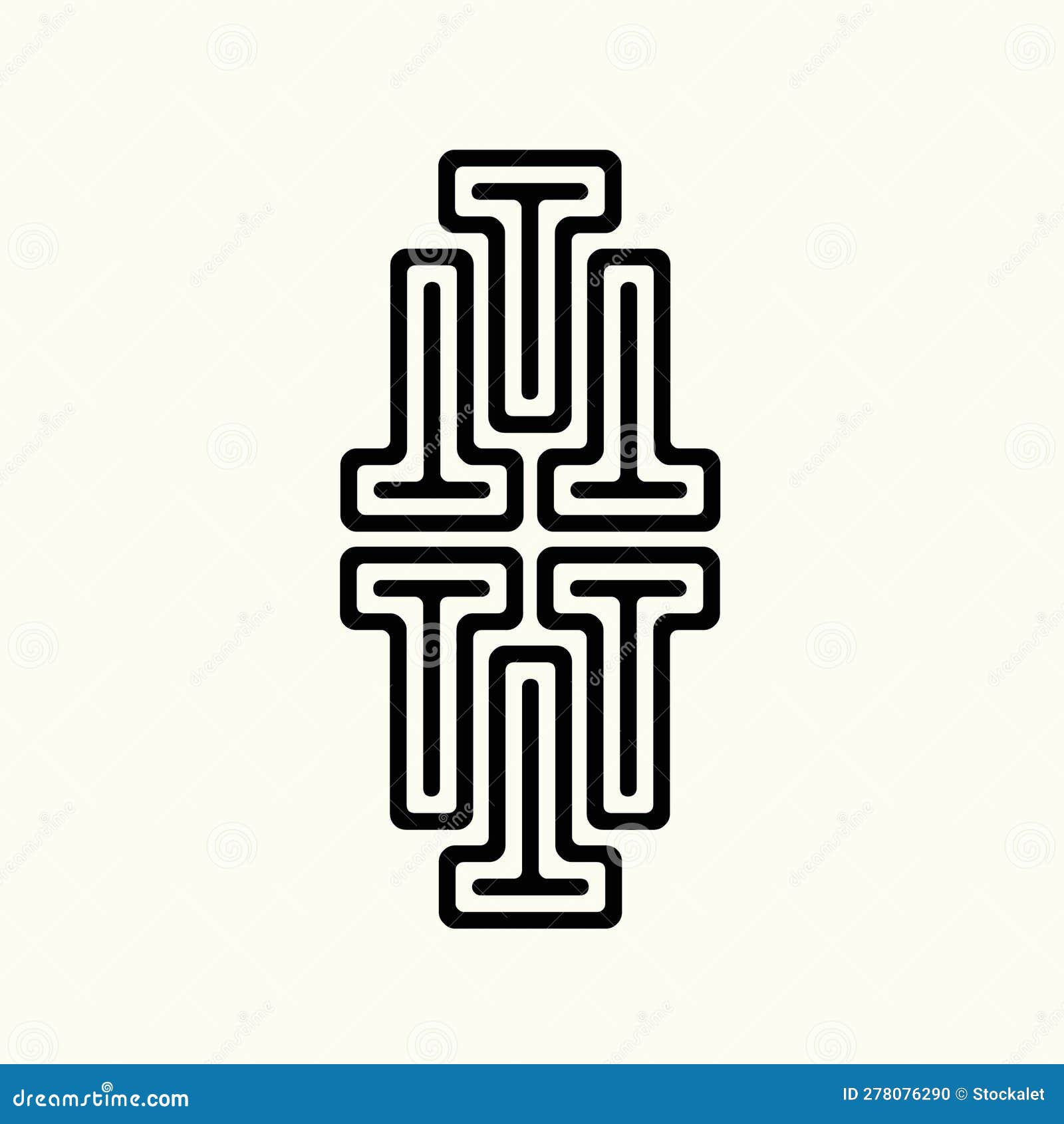 Geometric Design Logo . Letter T Pattern. Stock Vector - Illustration ...