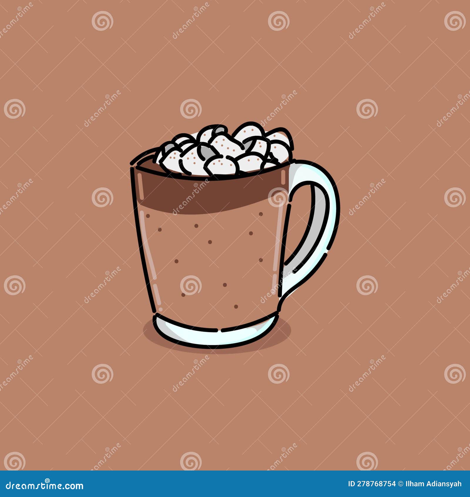 Hot Chocolate Vector Illustration Design Stock Vector - Illustration of ...