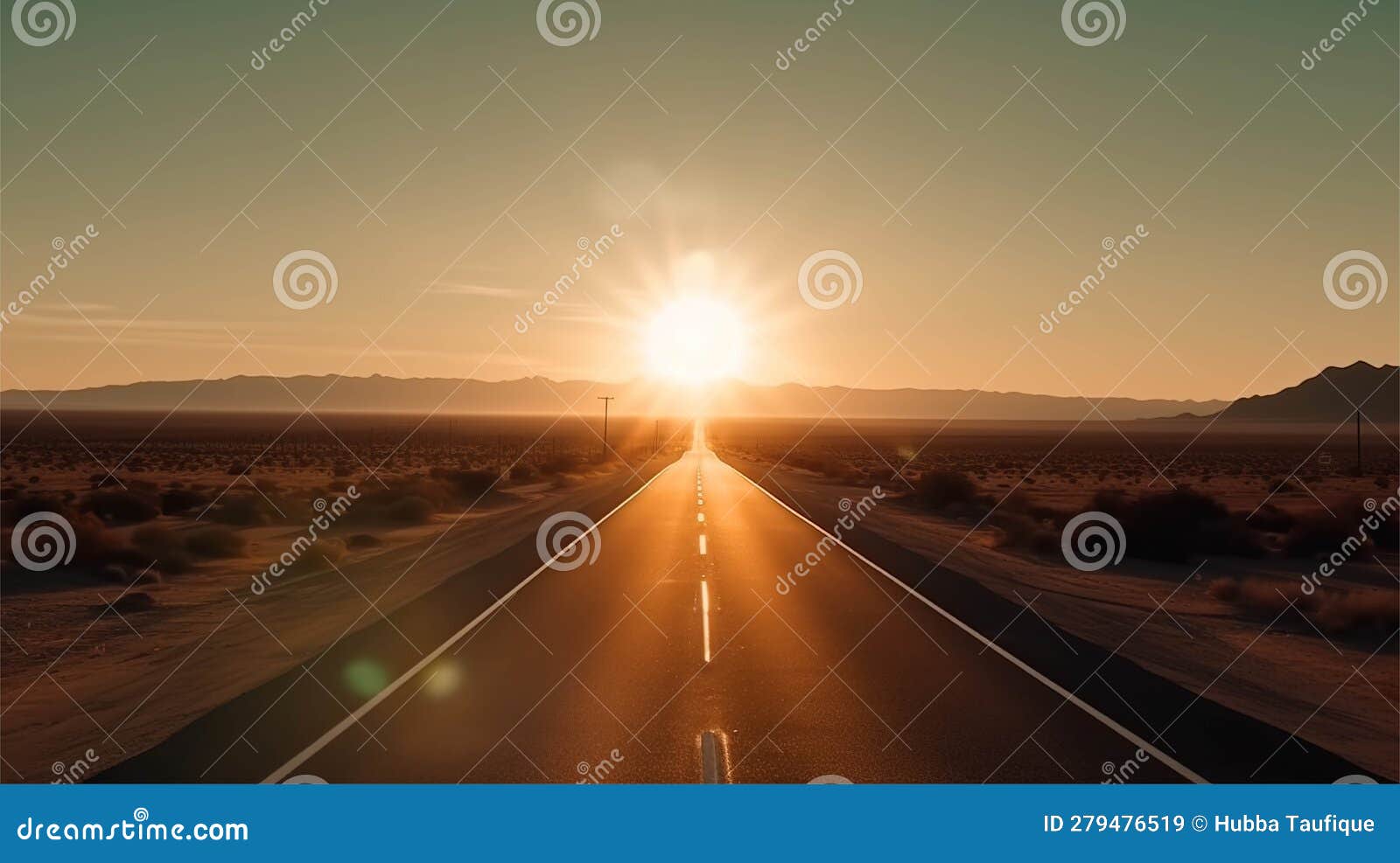 Sunrise Highway Ride Motorcyclist Speeds, Offering Copious Copy Space ...