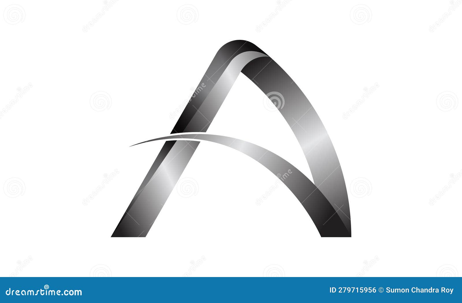 3d a Letter Logo Design Vector Template Stock Vector - Illustration of ...