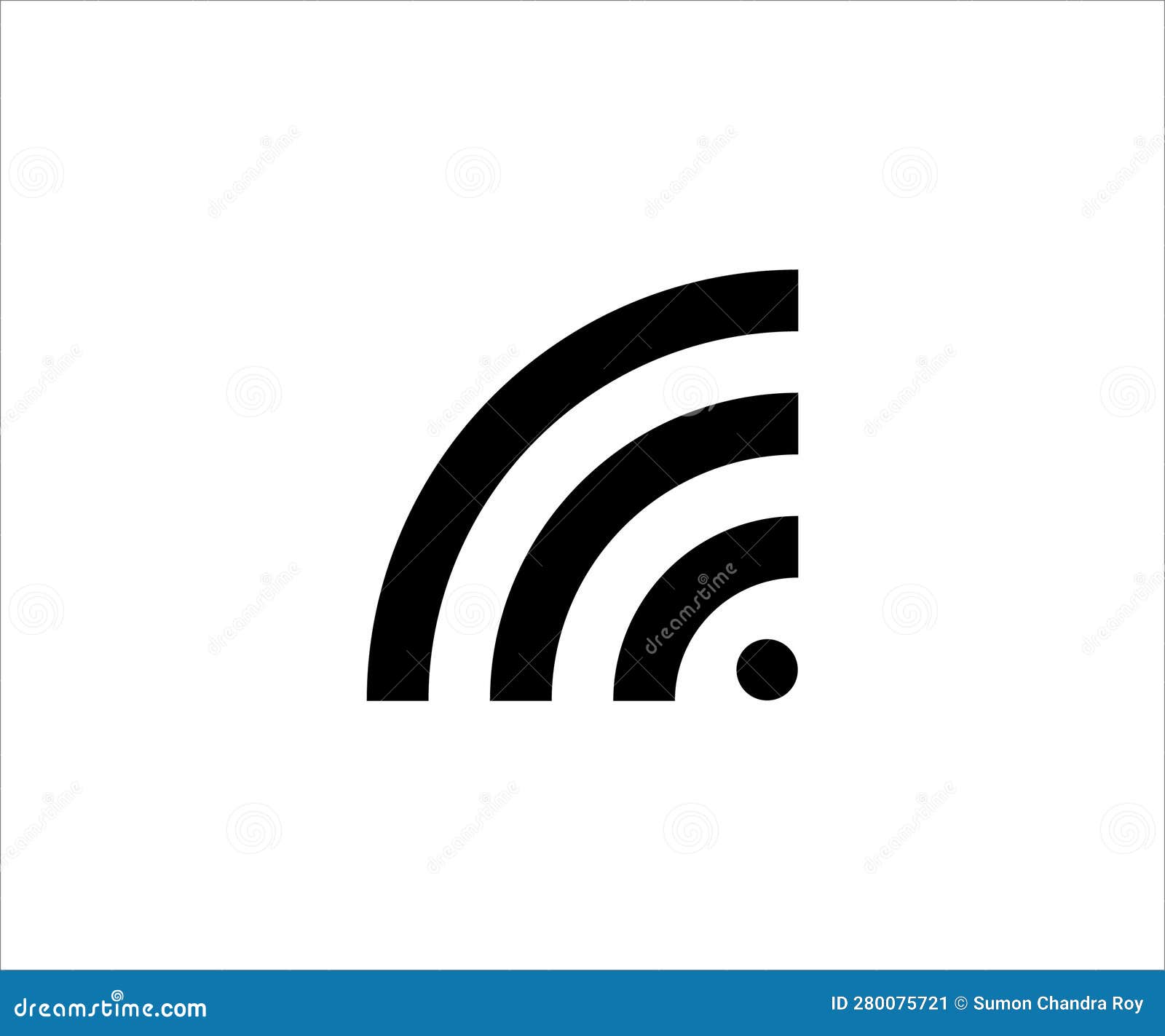 Simple Wi-fi Icon Design Template Stock Vector - Illustration of ...