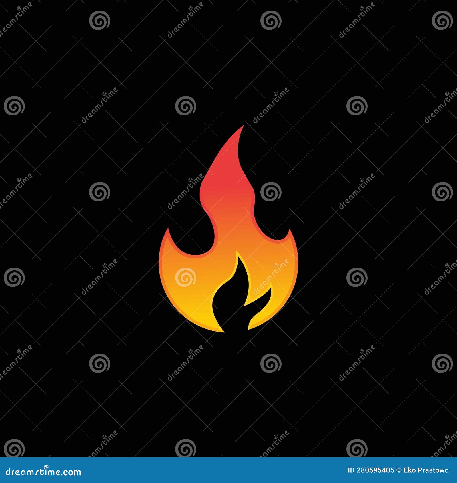 Fire Logo or Icon Design Template Stock Vector - Illustration of ...
