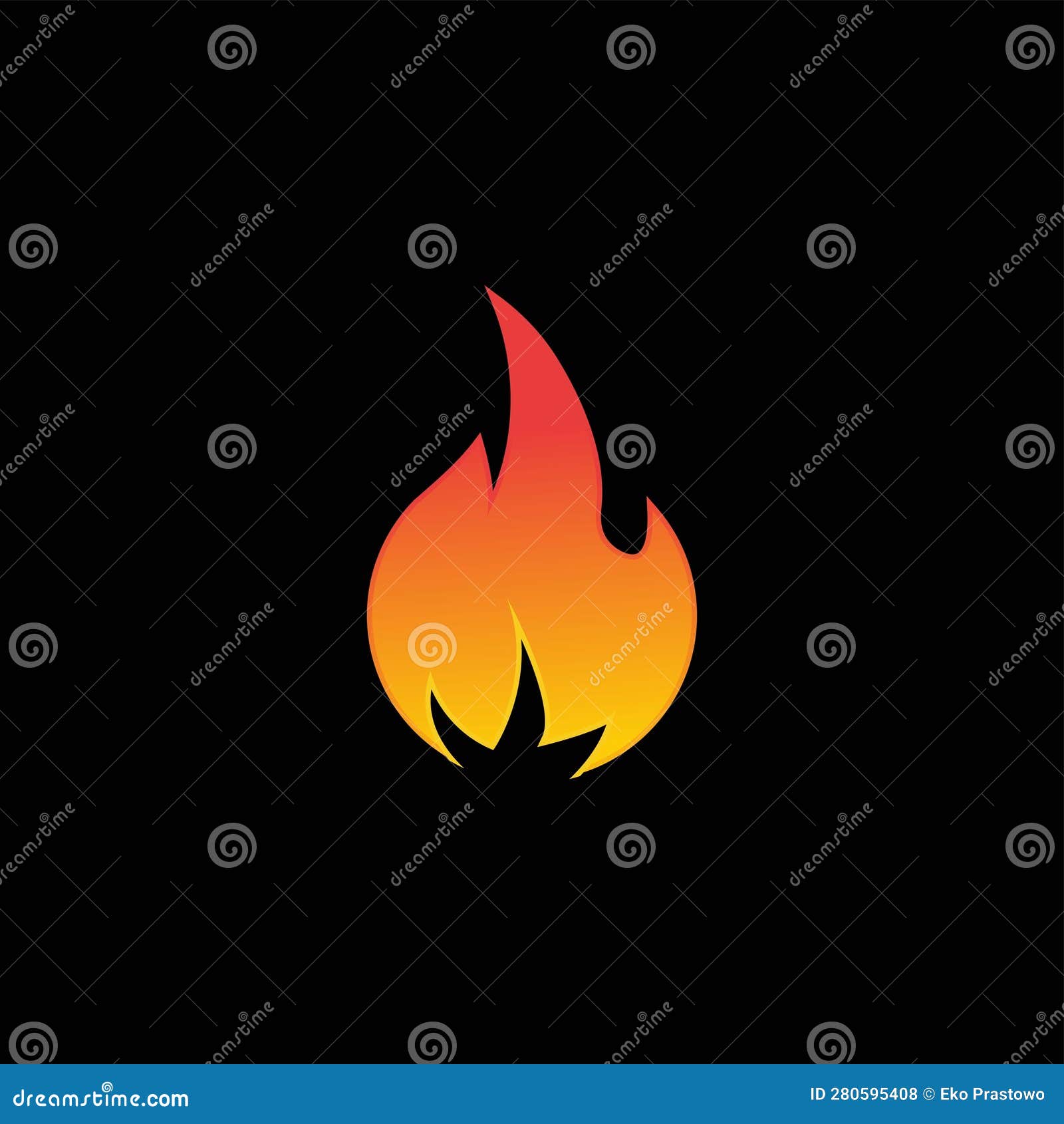 Fire Logo or Icon Design Template Stock Vector - Illustration of logo ...