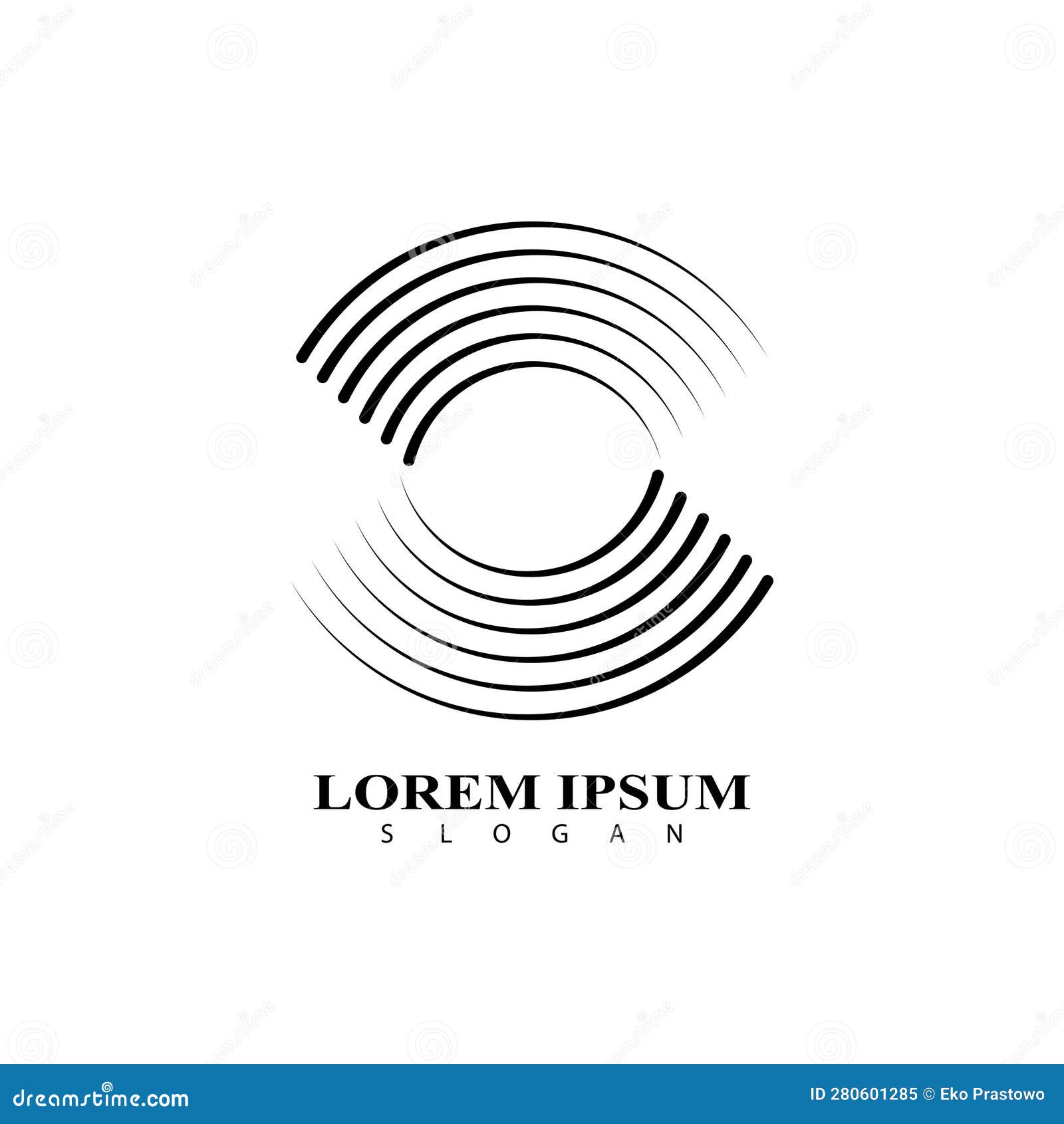 Circle Logo. Spiral Vector Illustration .Technology Round Logo Design ...