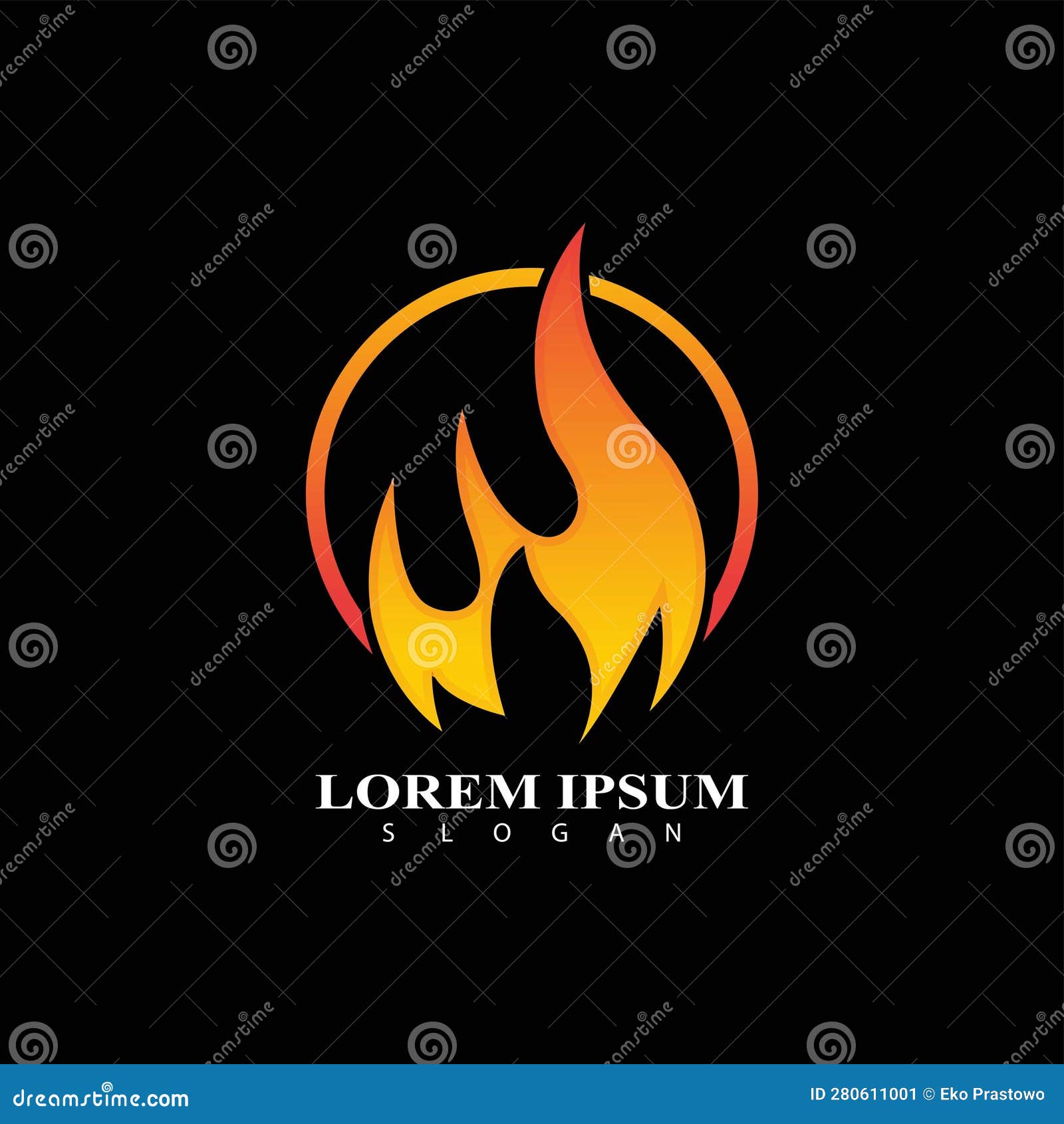 Fire Logo or Icon Design Template Stock Vector - Illustration of flame ...