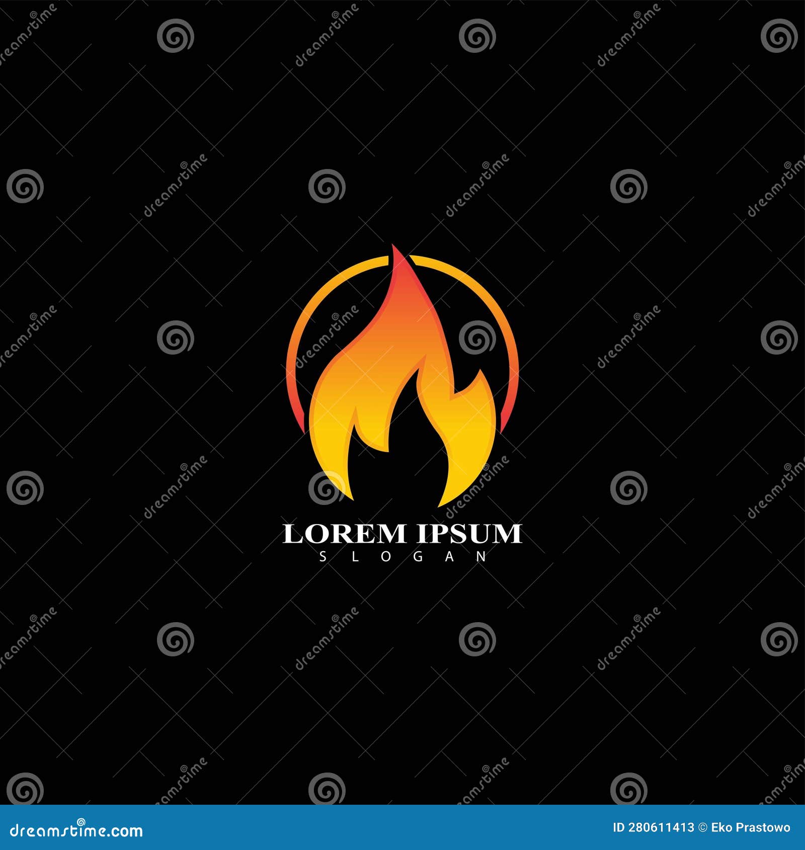 Fire Logo or Icon Design Template Stock Vector - Illustration of ...