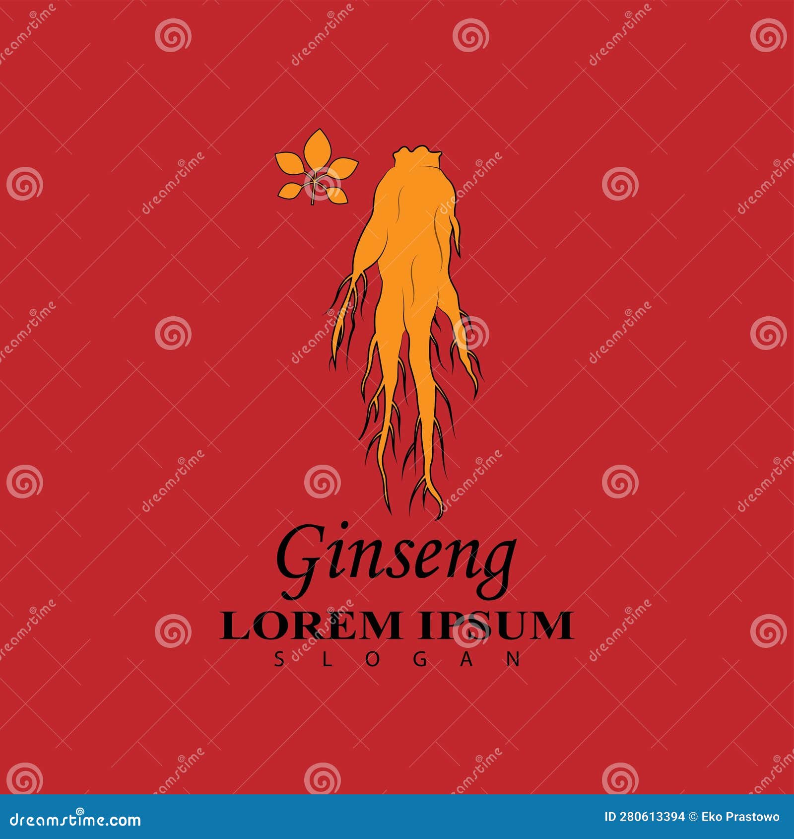 Ginseng Vector Icon Illustration Design Stock Vector - Illustration of ...