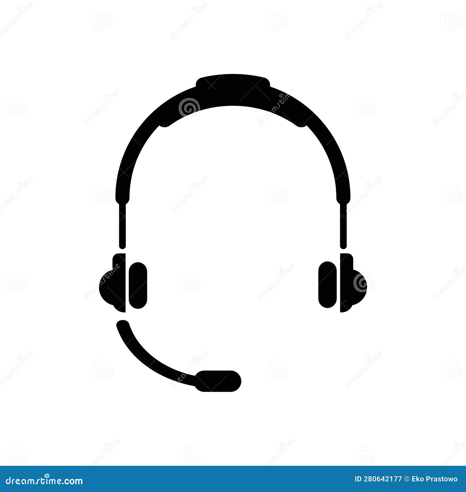 Headset Icon Vector Illustration Logo Template for Many Purpose Stock ...
