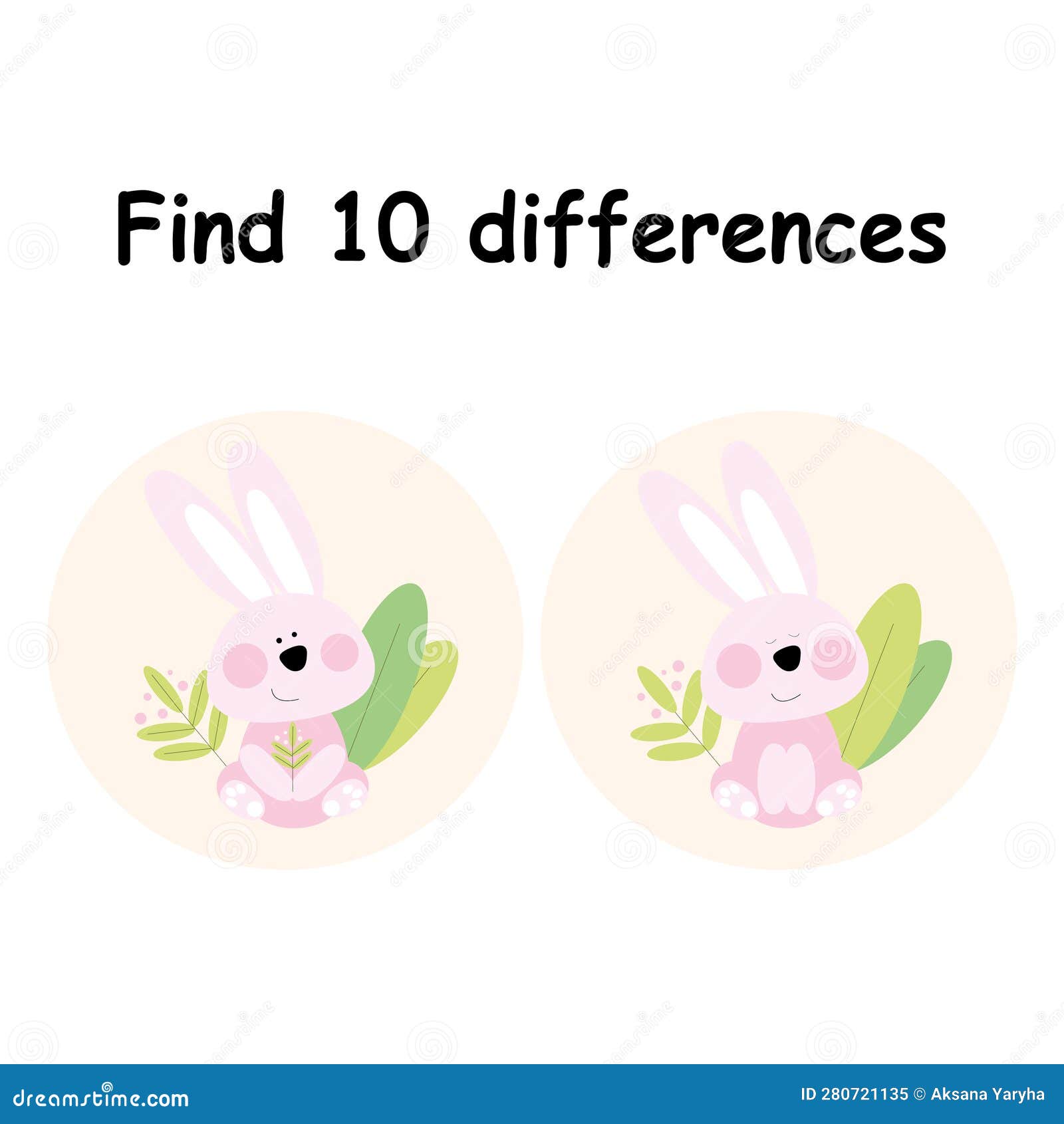 Game for Kids. Find Differences. Vector Stock Vector - Illustration of ...