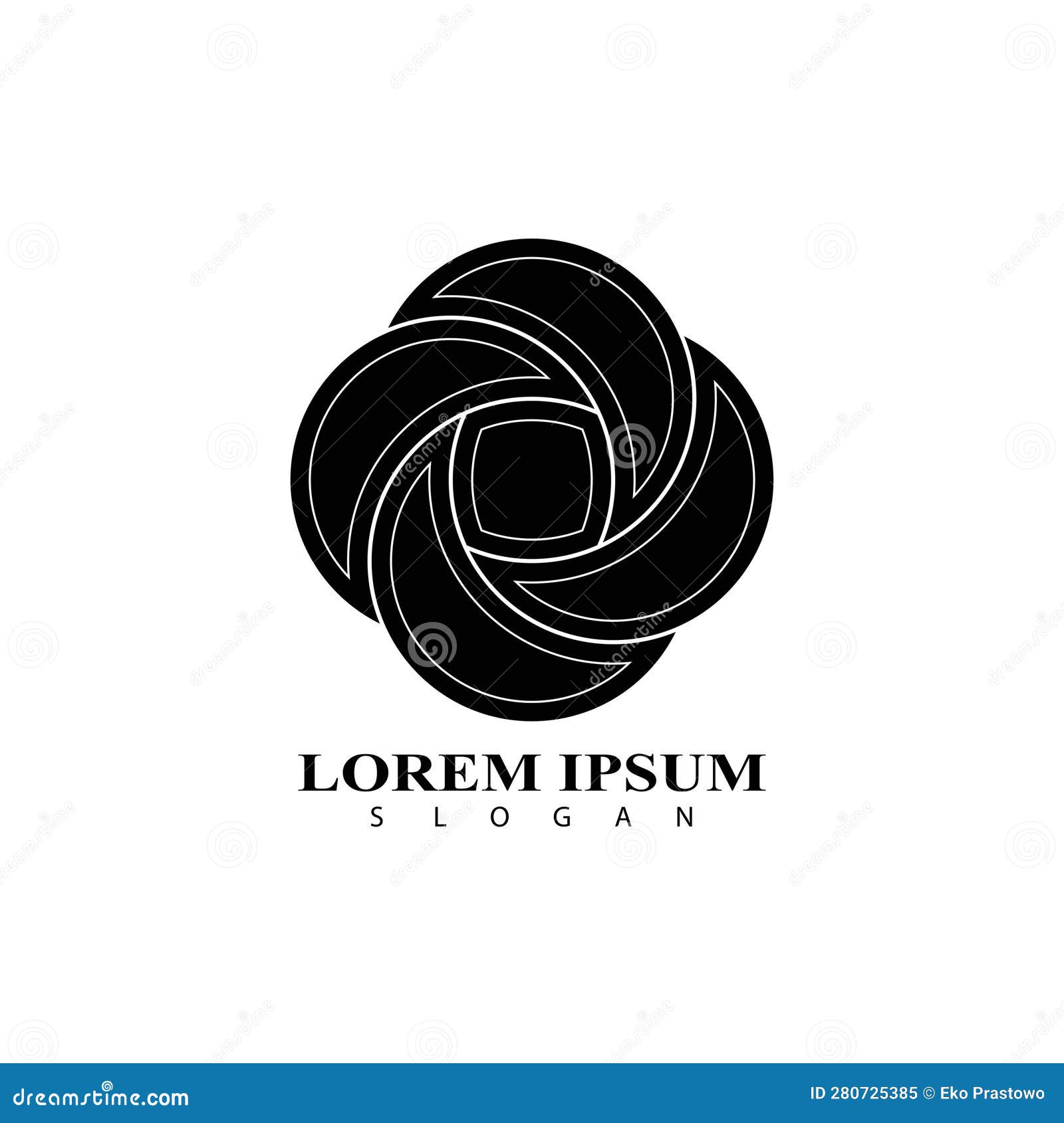 Circle Celebration Brand Identity Logo Design Idea Stock Vector ...