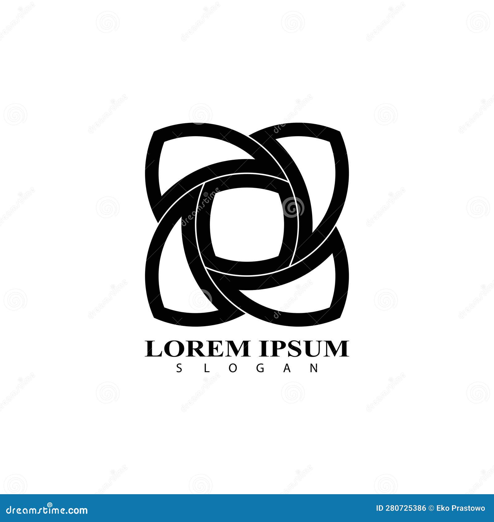 Circle Celebration Brand Identity Logo Design Idea Stock Vector ...