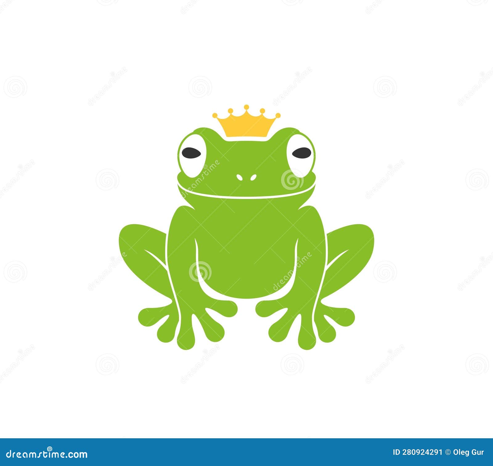 Green Frog Logo. Abstract Frog on White Background Stock Vector ...