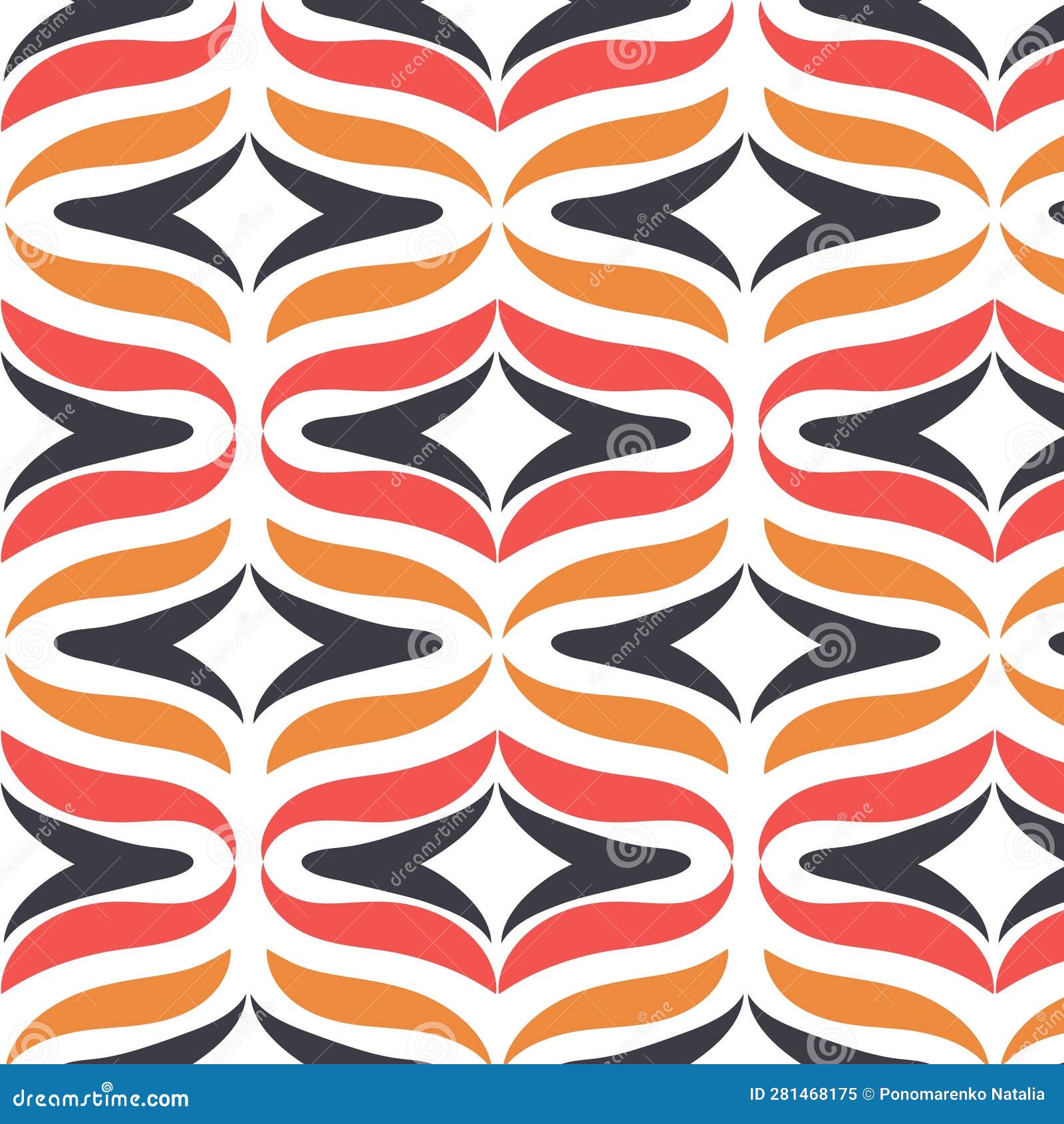 1960s Mod Wallpaper | Bright Retro Background Vector Illustration ...