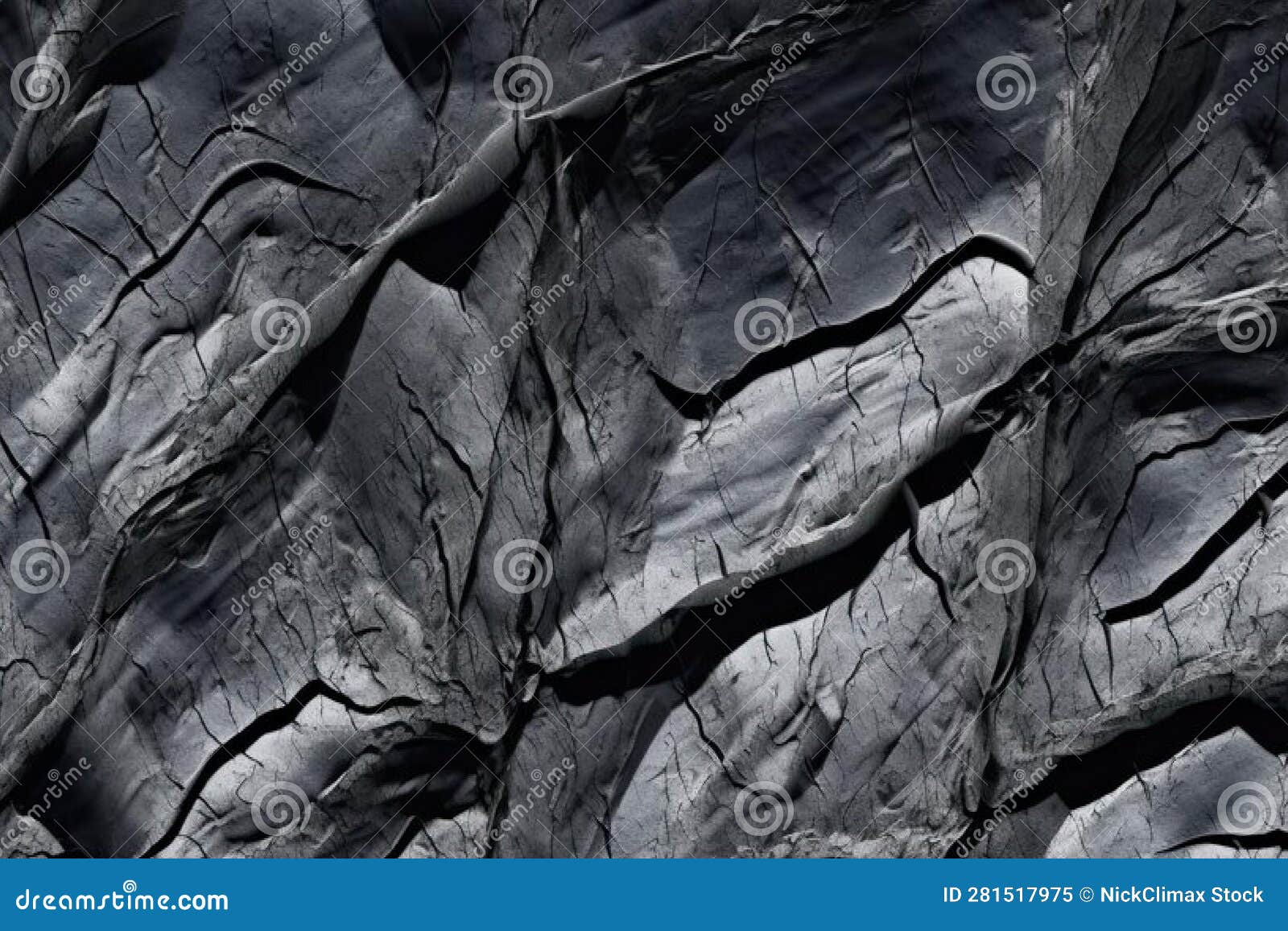 Abstract Background Material Rock Cliff Texture Rough Black and Gray ...