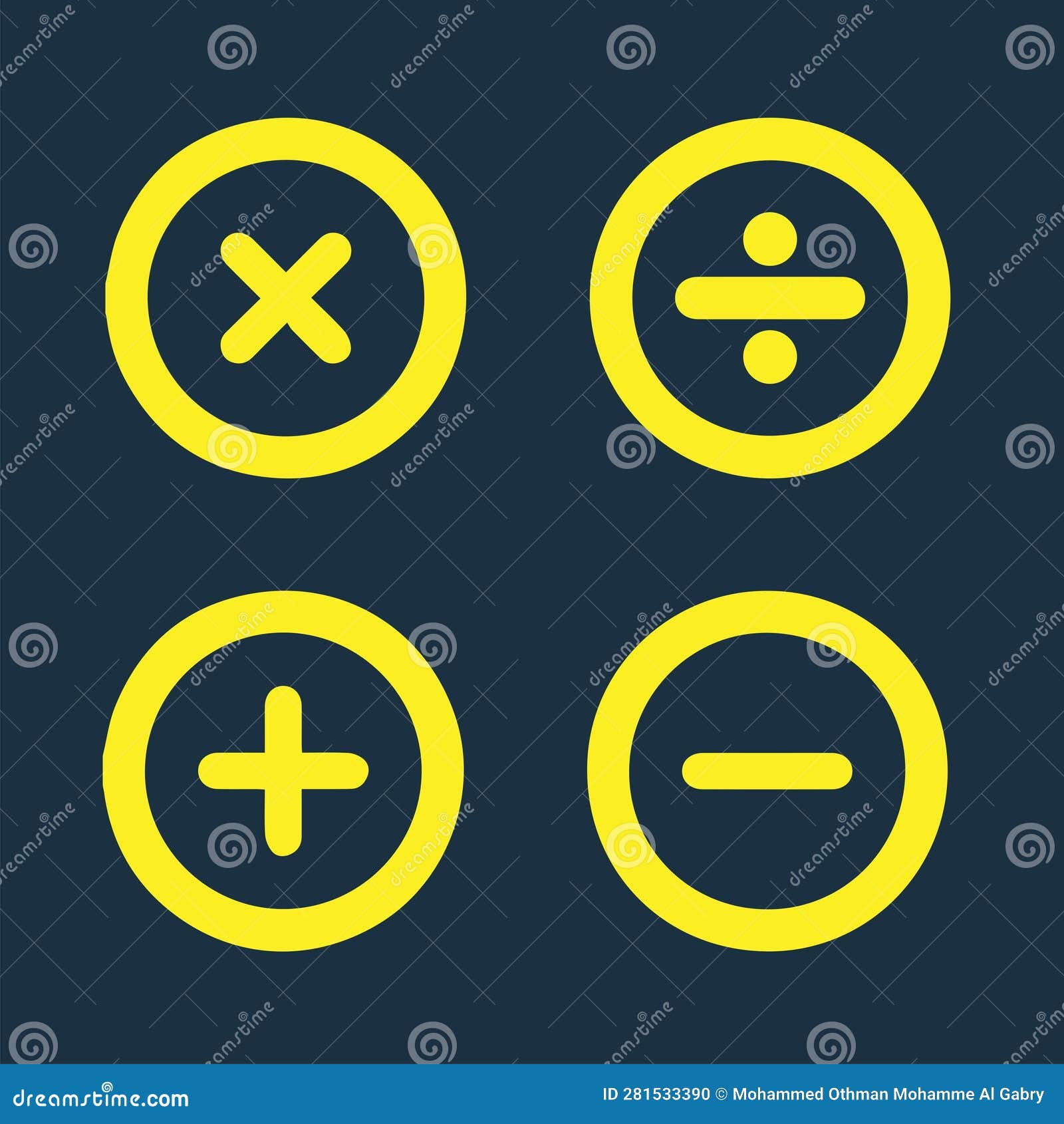 Addition Equals Multiplication Vector Graphics Illustration Stock ...