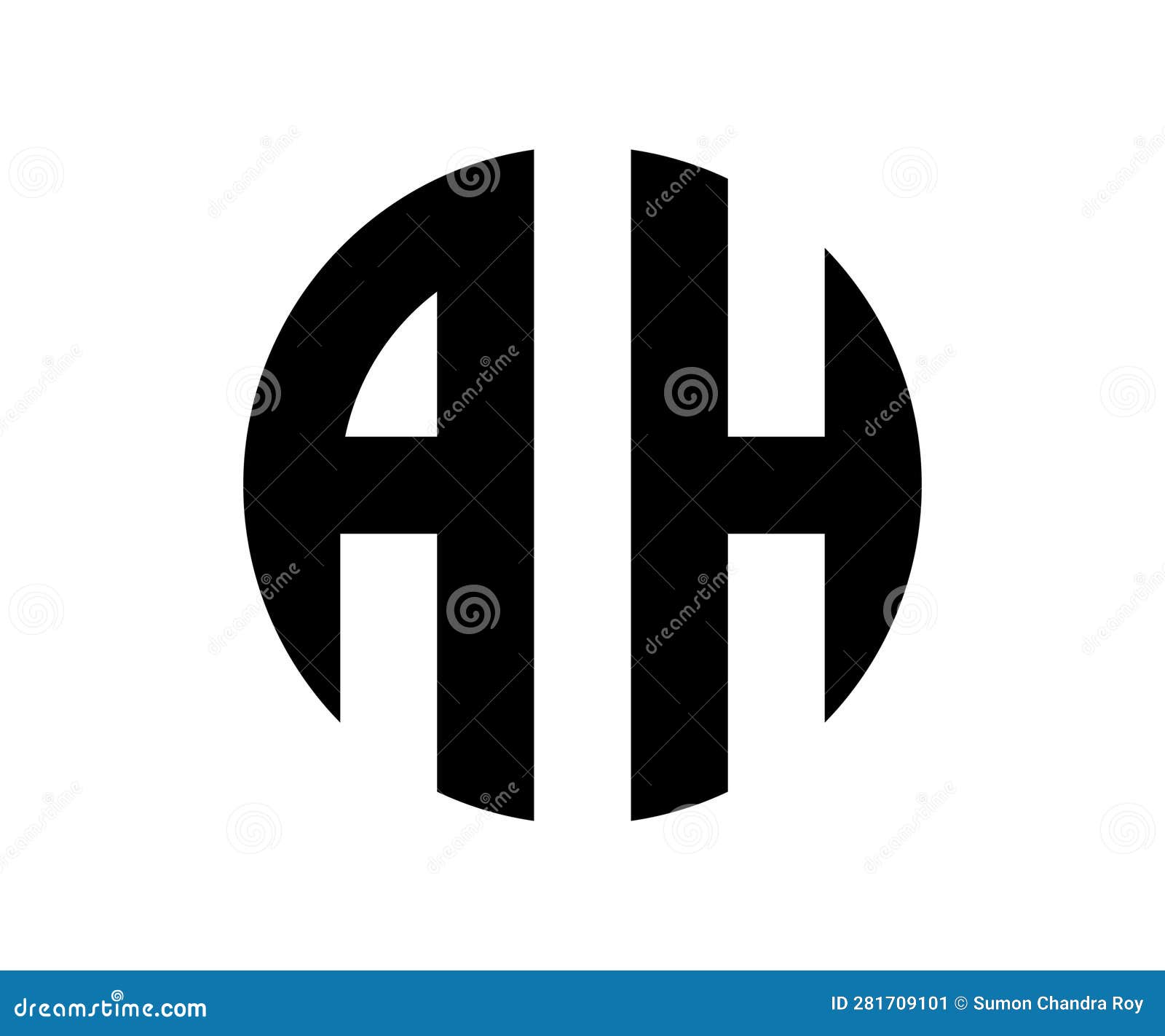 AH Letter Logo Design Vector Template Stock Vector - Illustration of ...