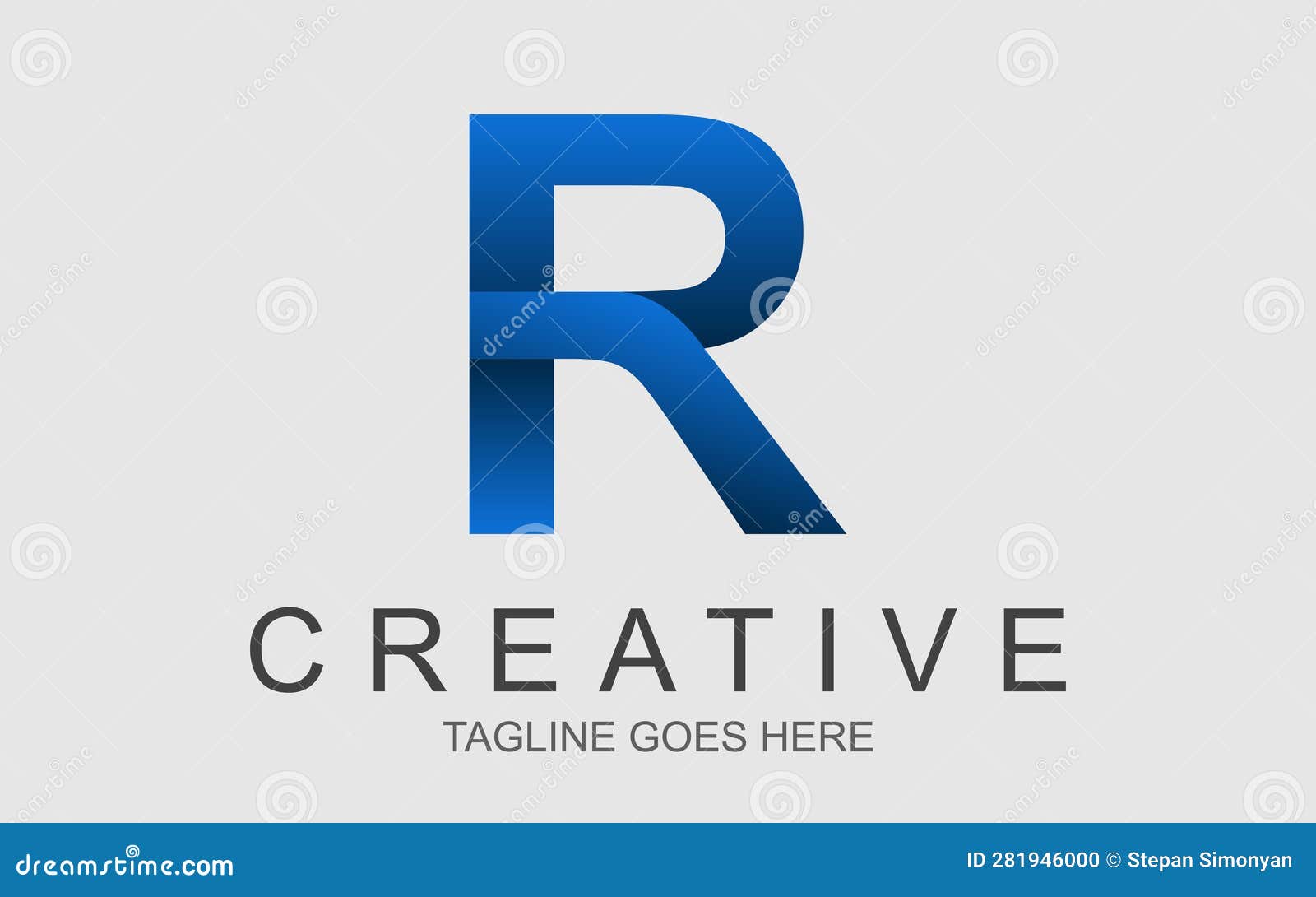 Modern Color Font Letter R Logo Design Stock Vector - Illustration of ...