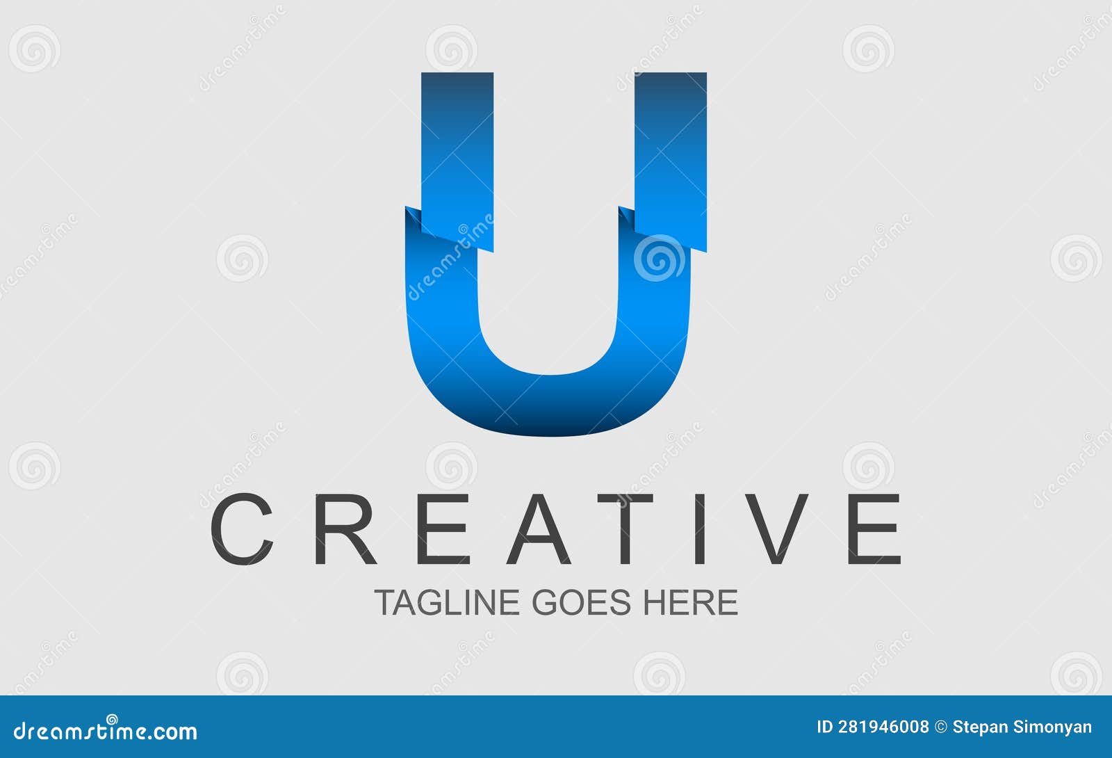 Modern Color Font Letter U Logo Design Stock Vector - Illustration of ...