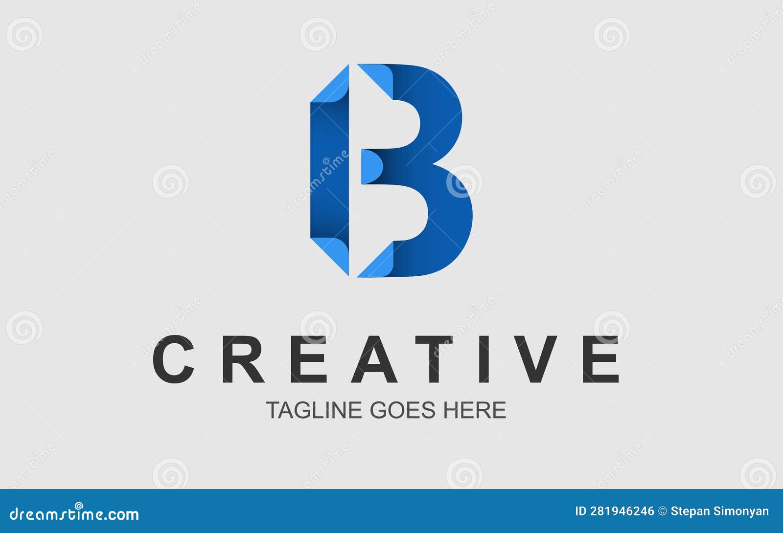 Modern Color Font Letter B Logo Design Stock Vector - Illustration of ...