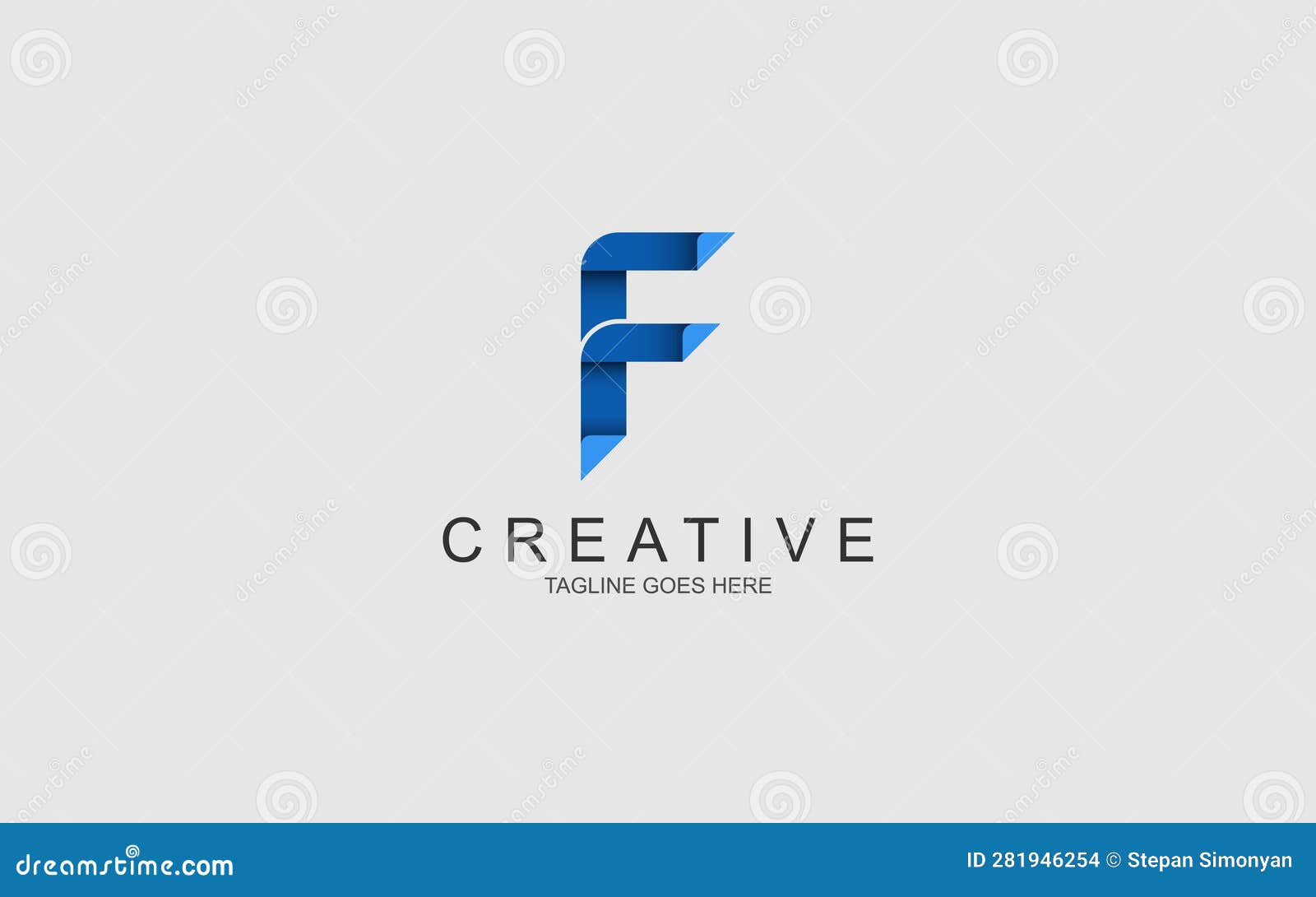 Modern Color Font Letter F Logo Design Stock Vector - Illustration of ...
