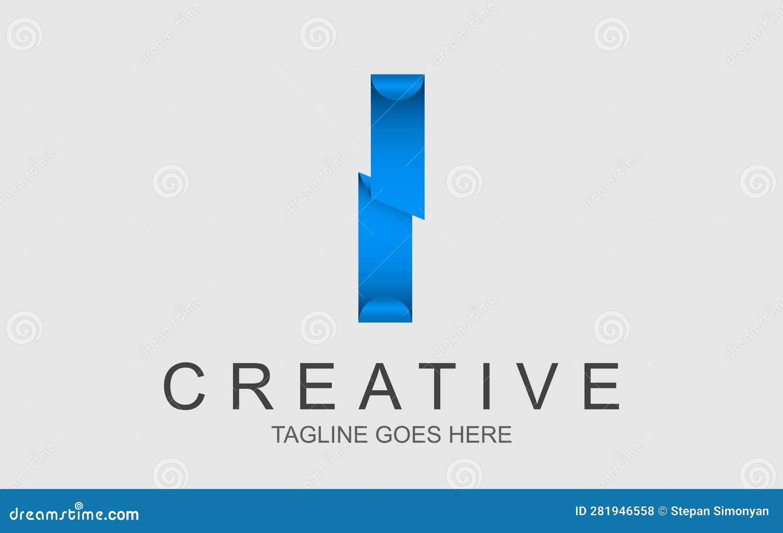 Modern Color Font Letter I Logo Design Stock Vector - Illustration of ...