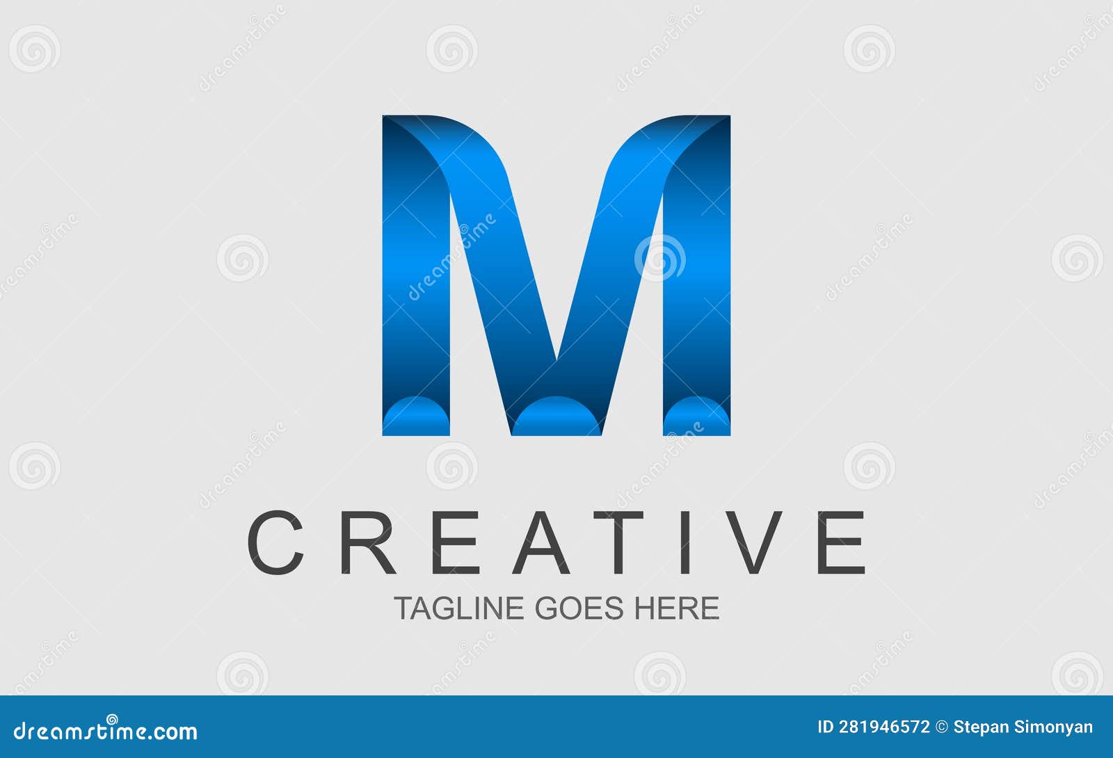 Modern Color Font Letter M Logo Design Stock Vector - Illustration of ...