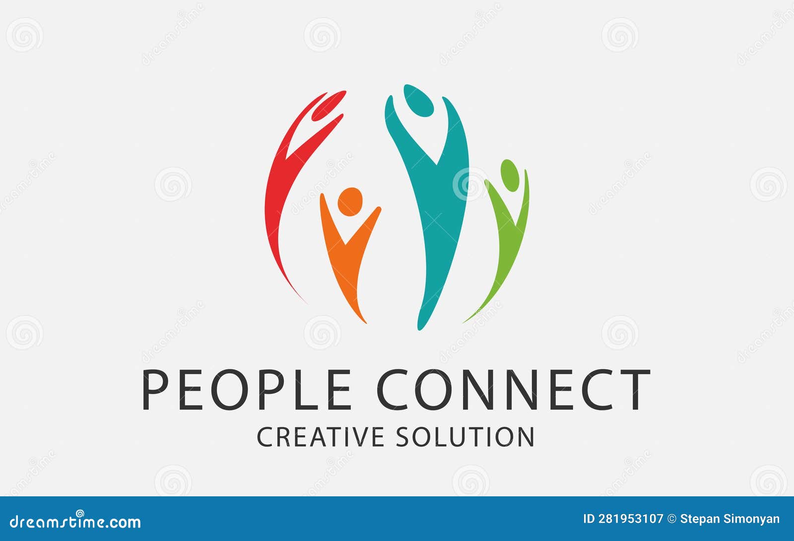 People Connect Logo, Communication, Family. Stock Vector - Illustration ...