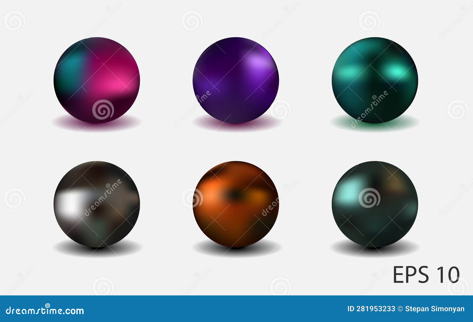 Metallic Sphere. Realistic Vector Illustration Stock Vector ...