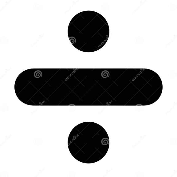 Division Symbol. Basic Mathematical Symbol Sign. Calculator Button Icon ...