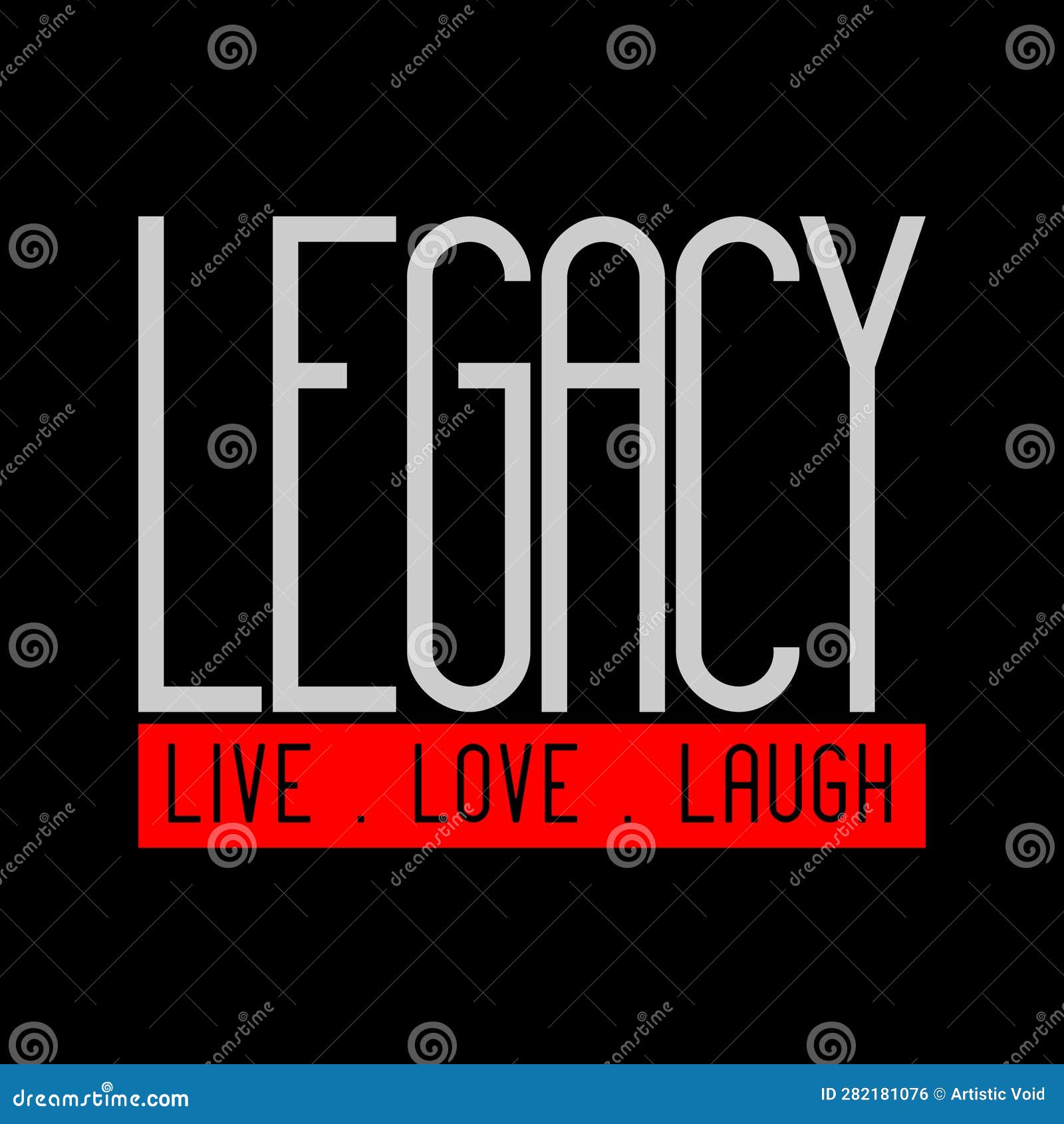 Legacy Typography T Shirt Design. Live Love Laugh. Quotes T Shirt ...