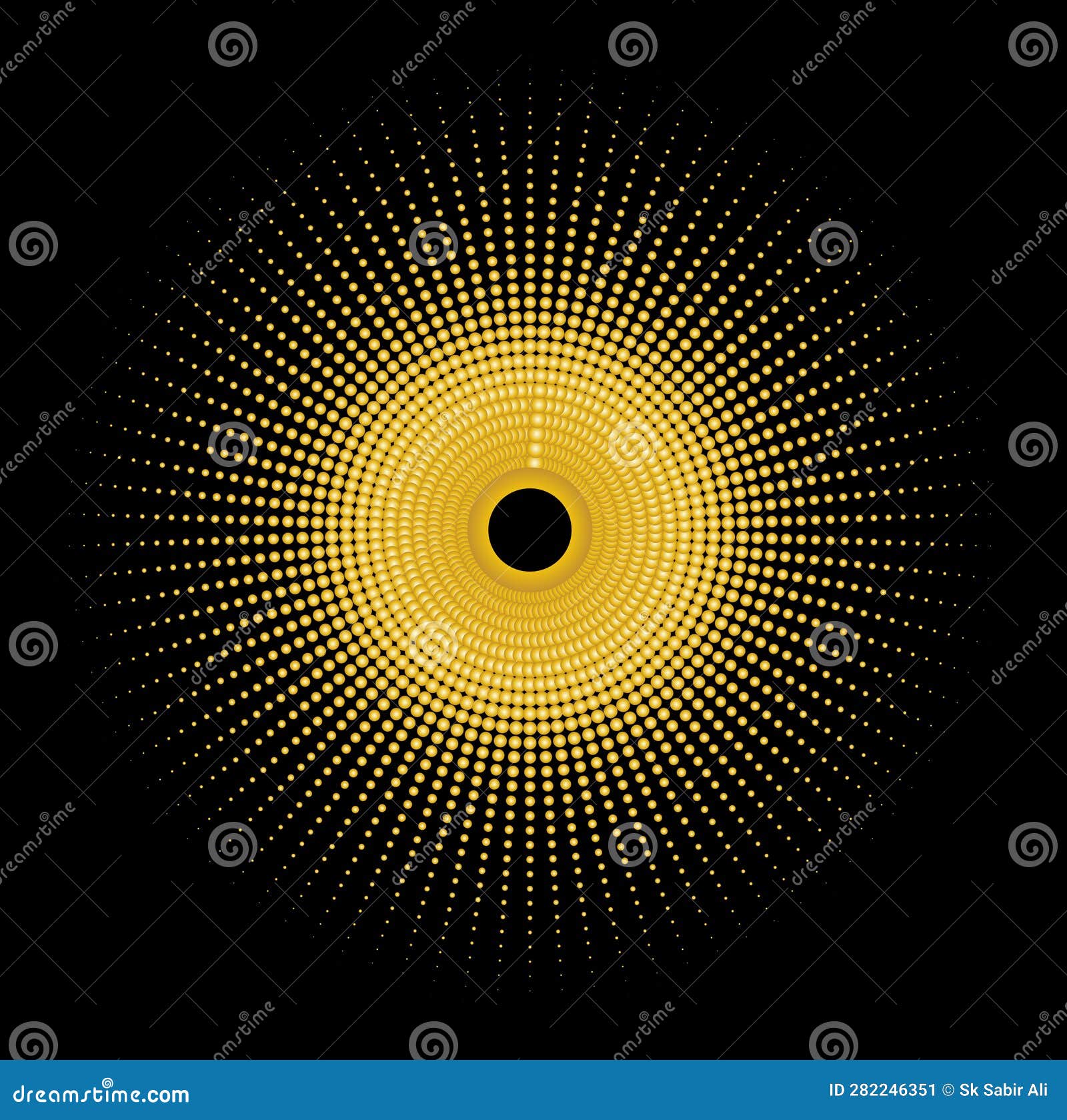 Sun Flare Star Circular Pattern Fire Design Texture Mandala Vector ...
