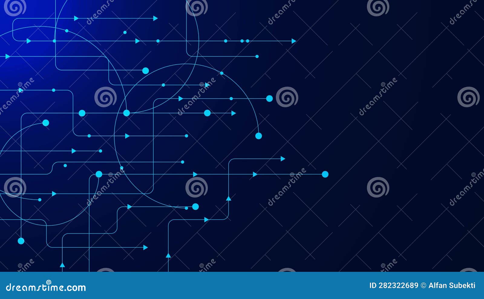 Connected Dots and Lines for Big Data Visualization Stock Vector ...