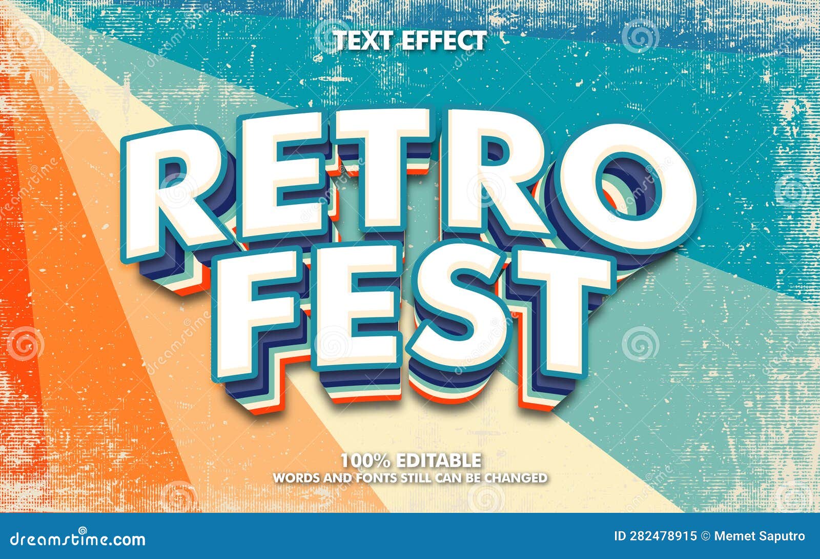 Retro fest typography stock illustration. Illustration of grunge ...