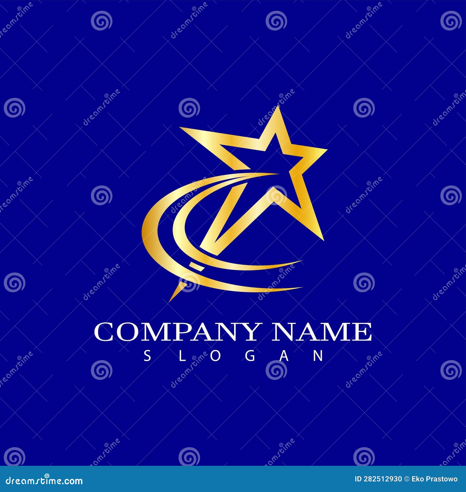 Gold Star Logo Design Template, Elegant Star Logo Design Stock Vector ...