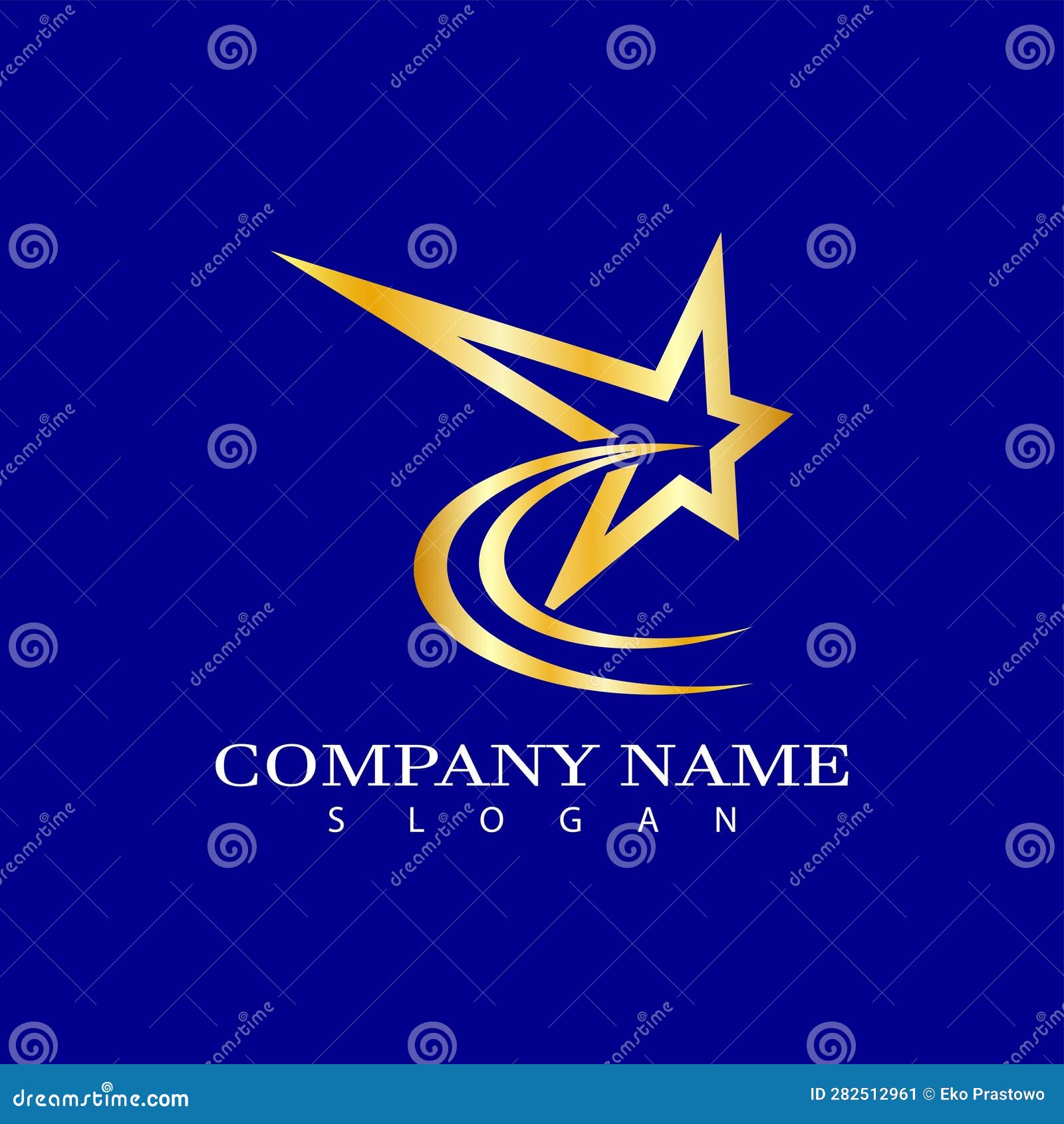 Gold Star Logo Design Template, Elegant Star Logo Design Stock Vector ...