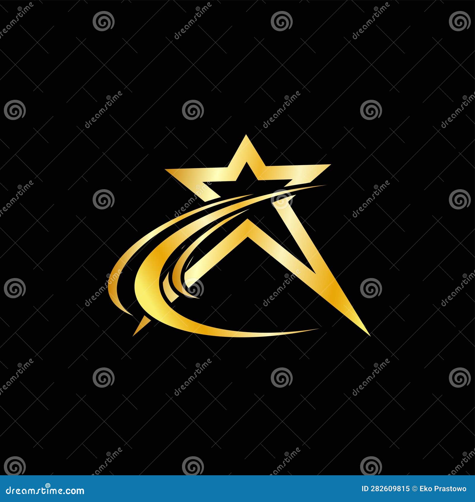 Gold Star Icon Template Vector Illustration Design Stock Vector ...