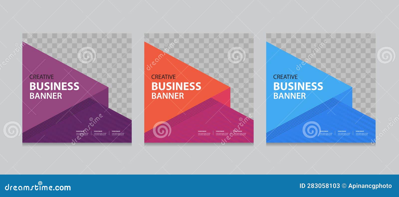 Set Of Editable Square Banner Template. Editable Banner For Social ...
