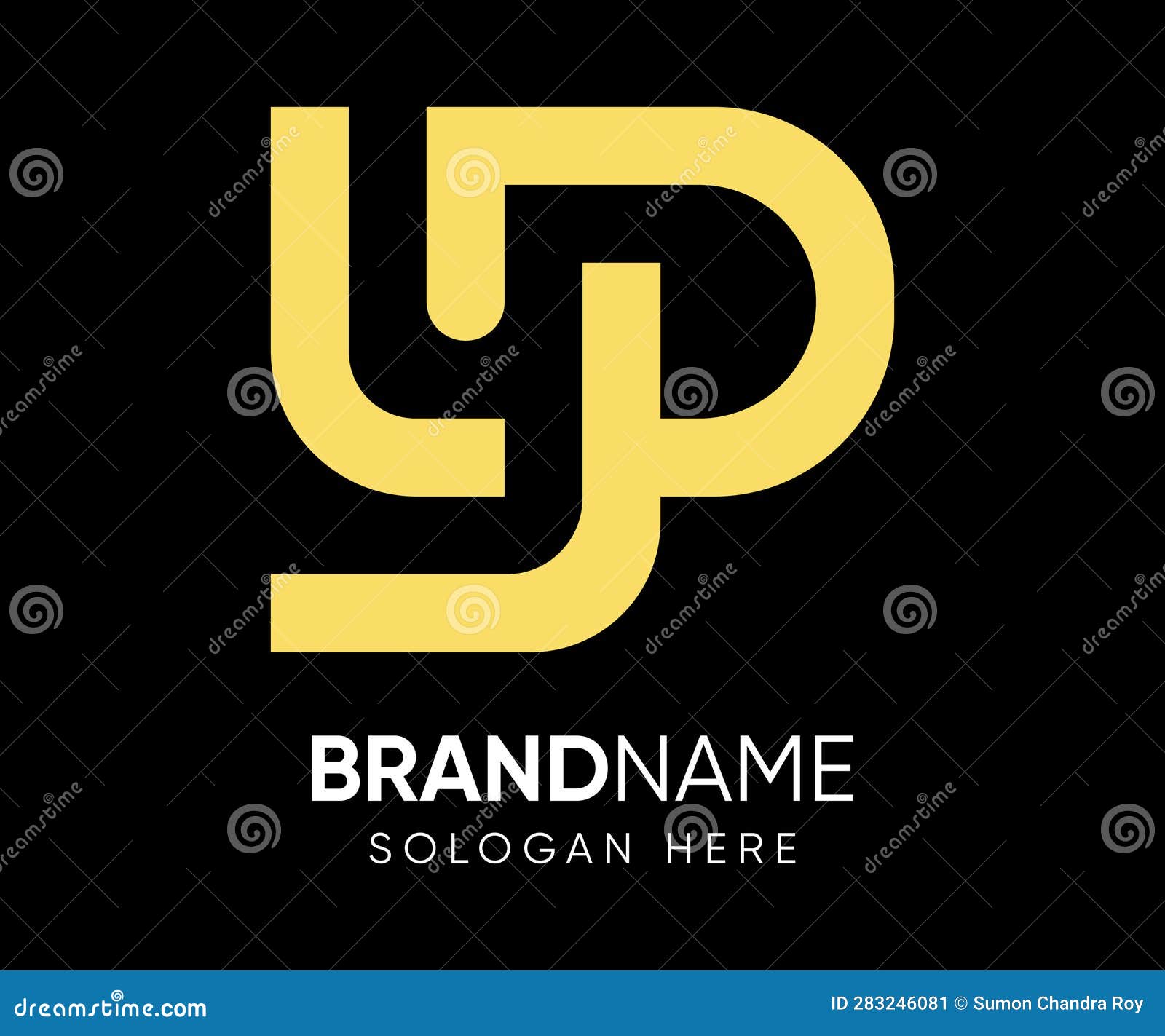 Initials YP Letter Logo Design Vector Template Stock Vector ...
